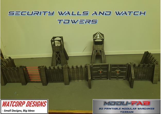Modular Walls Gates and Guard Towers STL 3D model | CGTrader