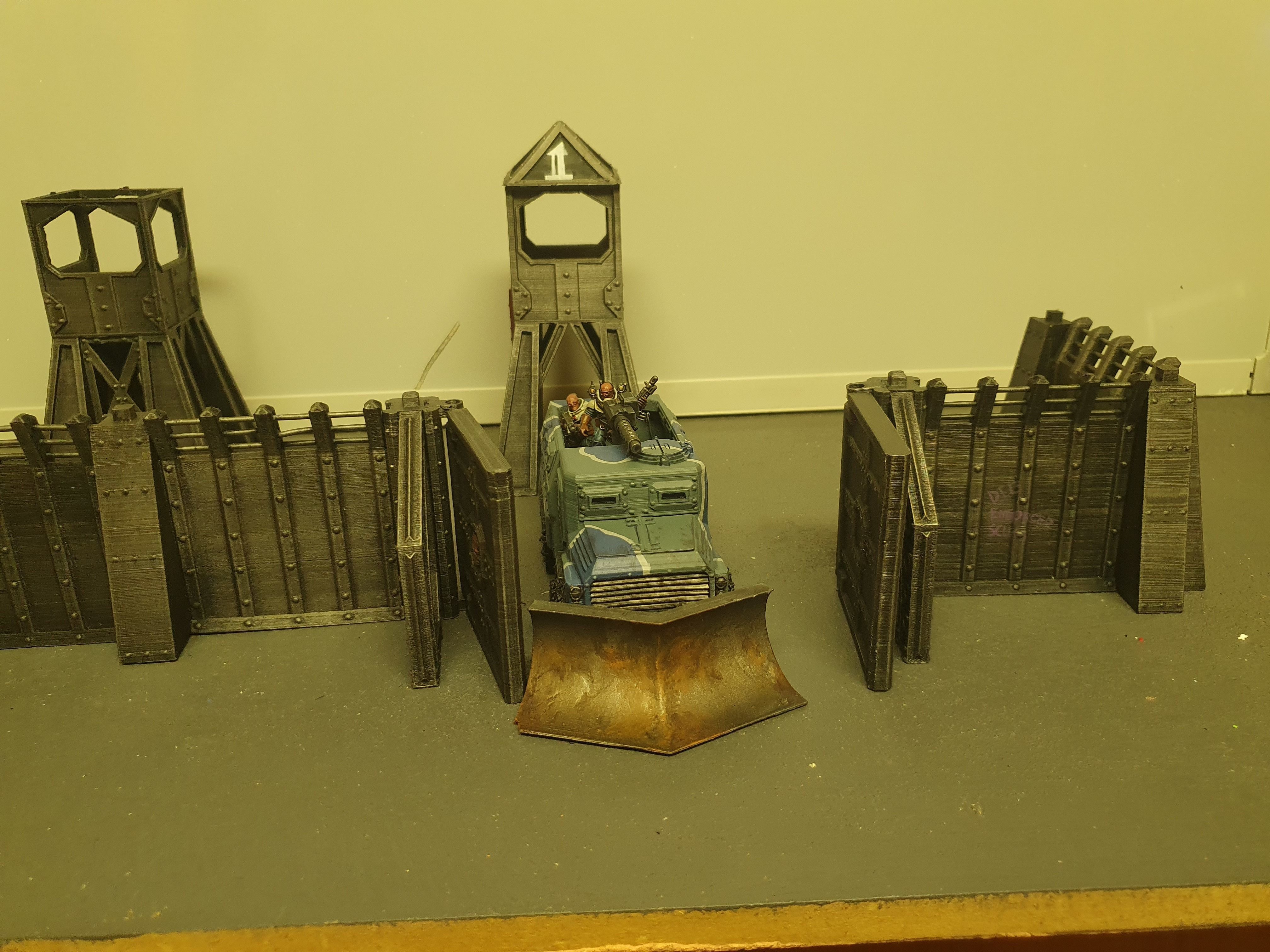 Modular Walls Gates and Guard Towers STL 3D model | CGTrader