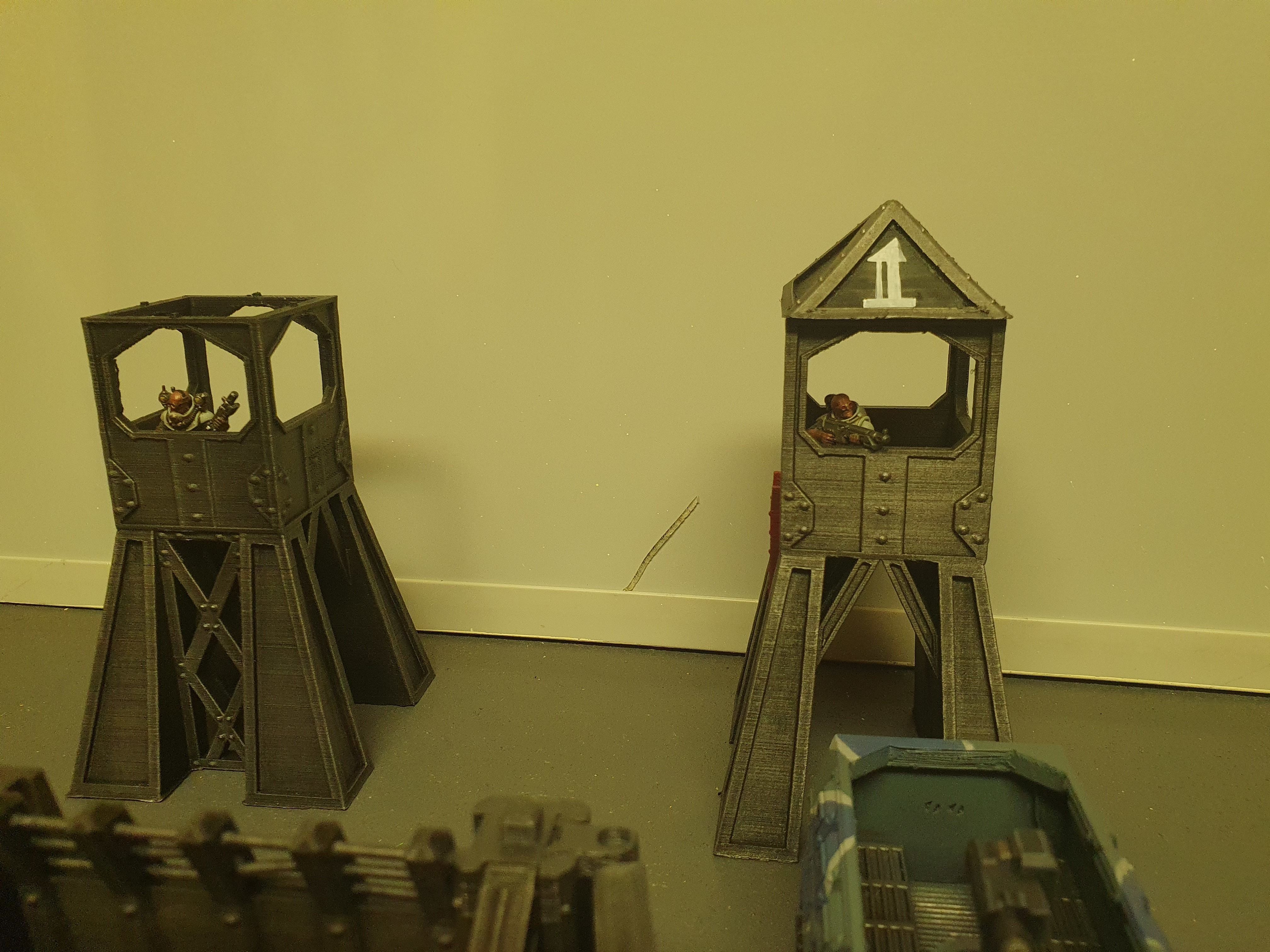 Modular Walls Gates and Guard Towers STL 3D model | CGTrader