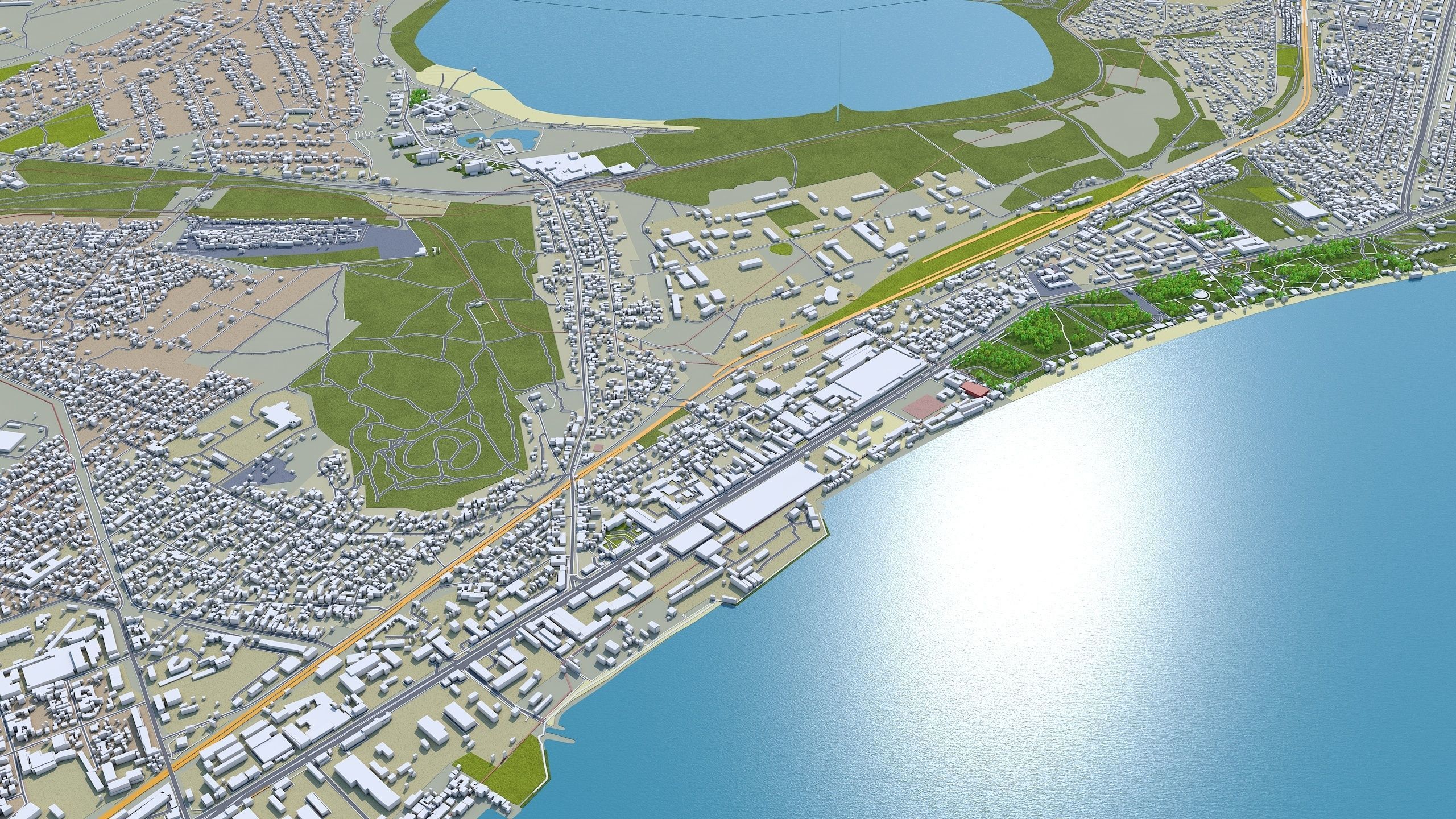 3D model Odessa City Ukraine VR / AR / low-poly | CGTrader