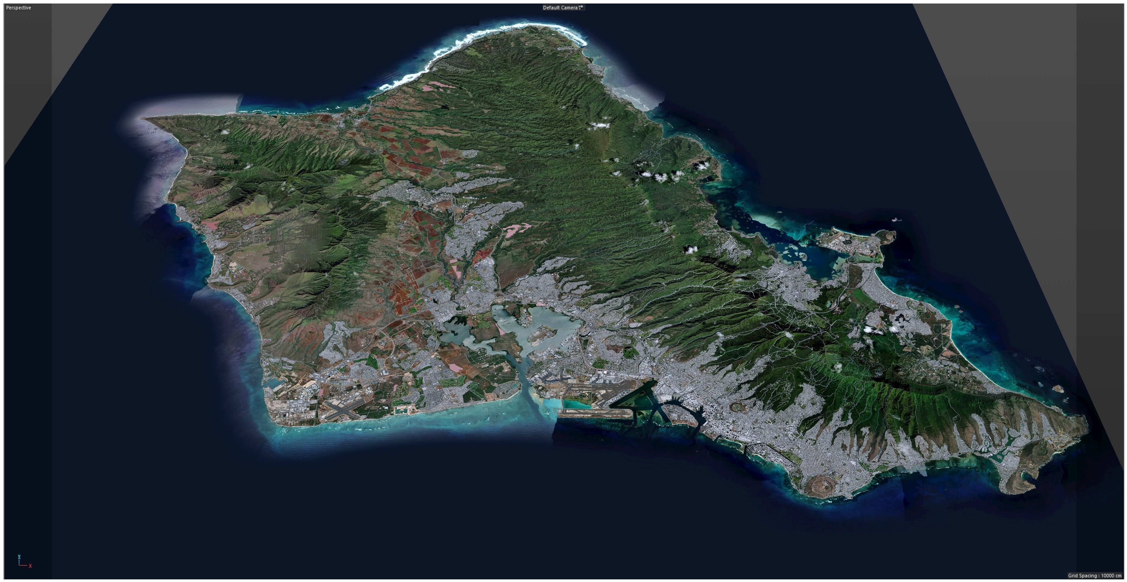 3D model Oahu Island Hawaii USA VR / AR / low-poly | CGTrader