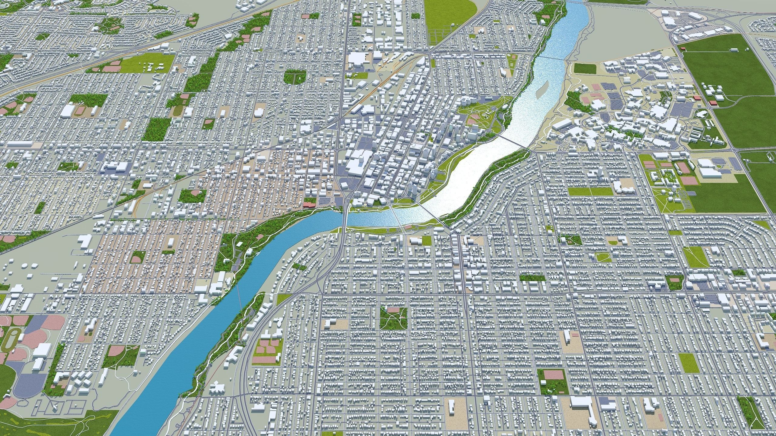 3D model Saskatoon Canada VR / AR / low-poly | CGTrader