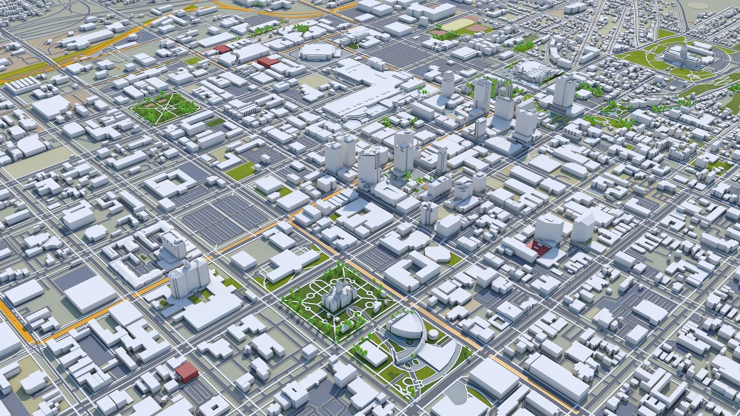 3D model Salt Lake City Utah USA 60km VR / AR / low-poly | CGTrader