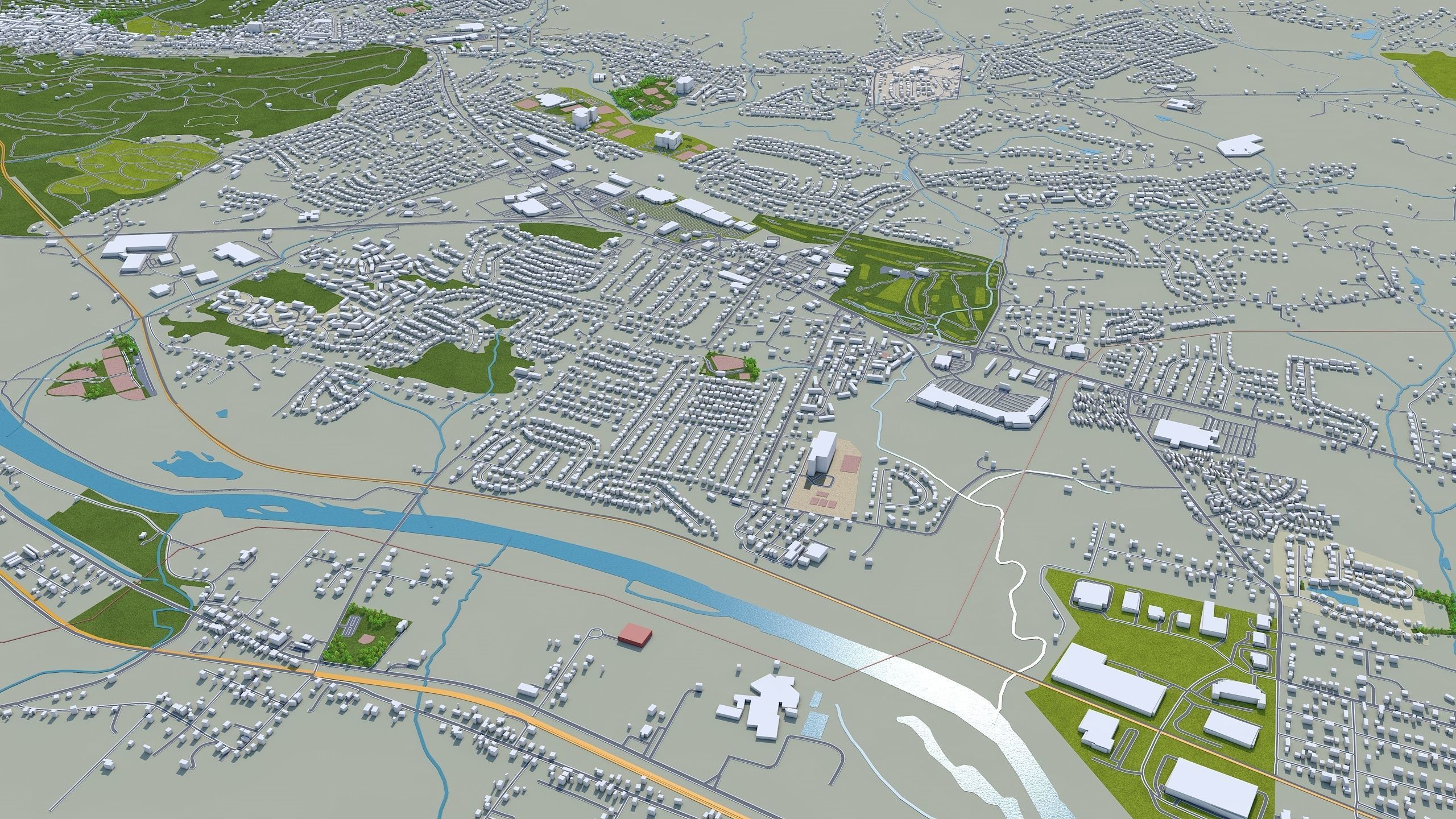 3D model Reading Pennsylvania USA VR / AR / low-poly | CGTrader