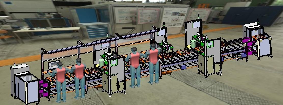 Air speaker rear cover assembly line 3D model | CGTrader