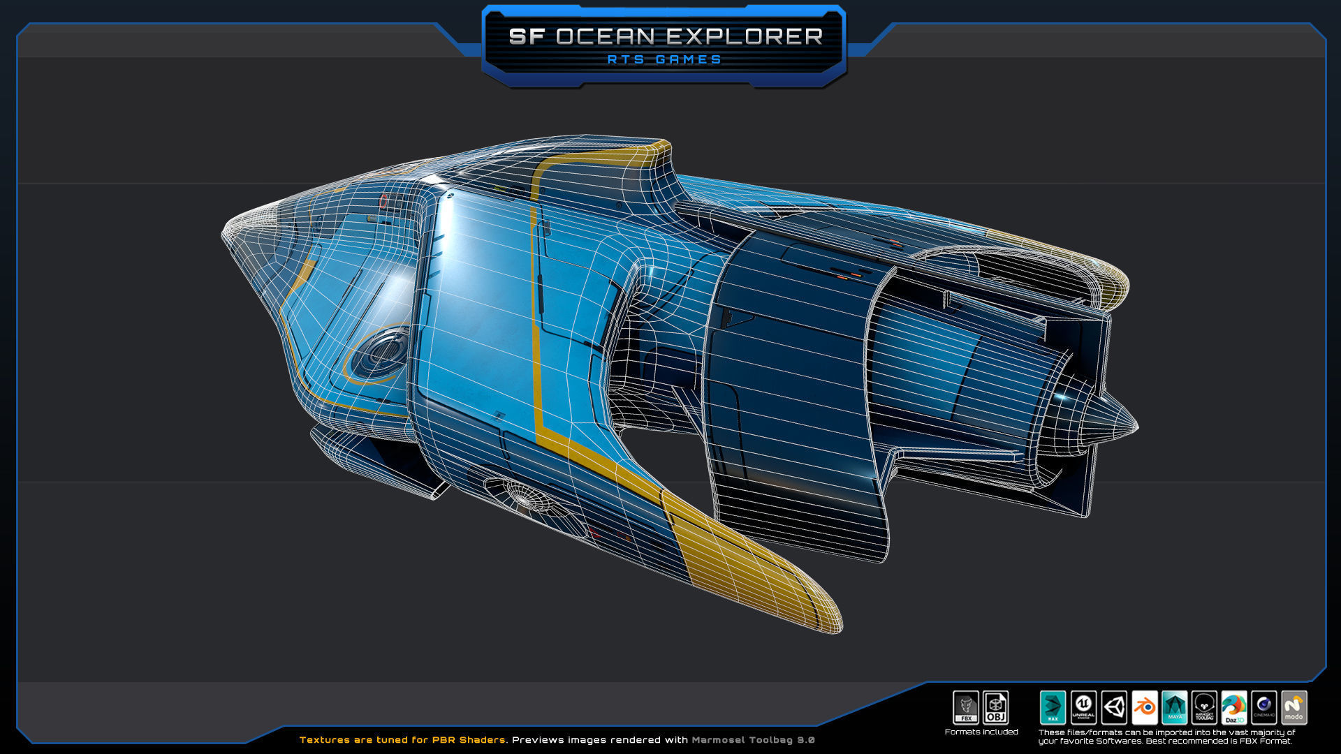 3D model SciFi - Ocean Explorer VR / AR / low-poly | CGTrader