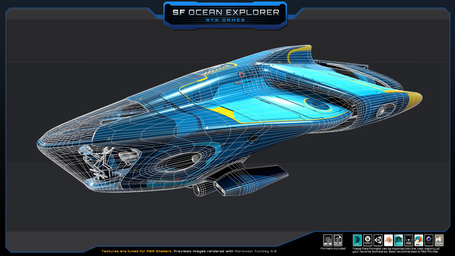 3D model SciFi - Ocean Explorer VR / AR / low-poly | CGTrader