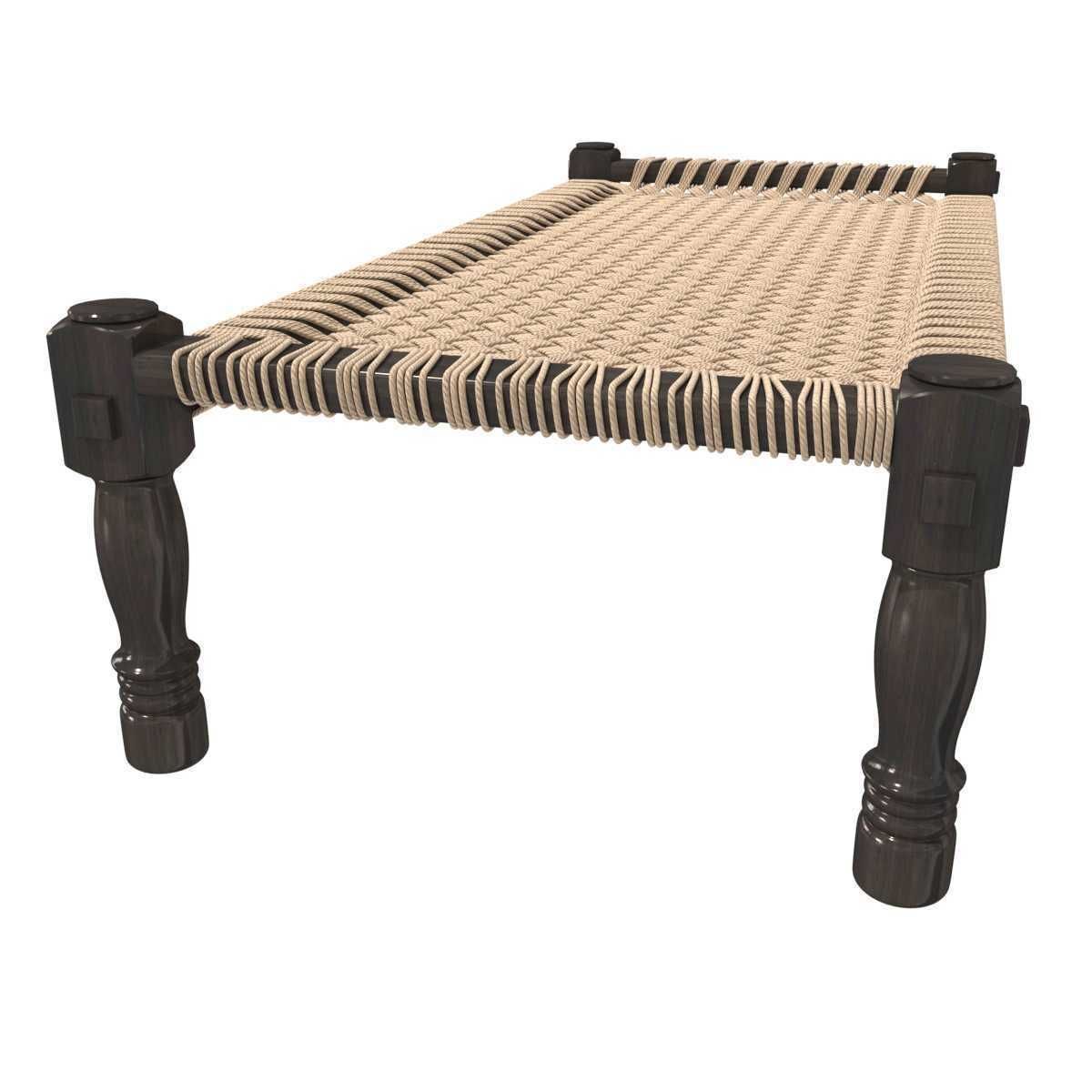 Restoration Hardware WOVEN INDIAN CHARPOY BENCH 3D model | CGTrader