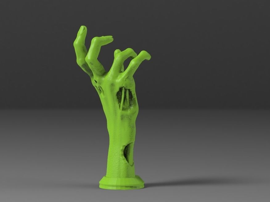 Zombie hand for hadphones 3D model 3D printable | CGTrader