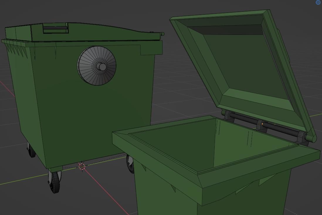 3D model Garbage Bin and Container Kit VR / AR / low-poly | CGTrader