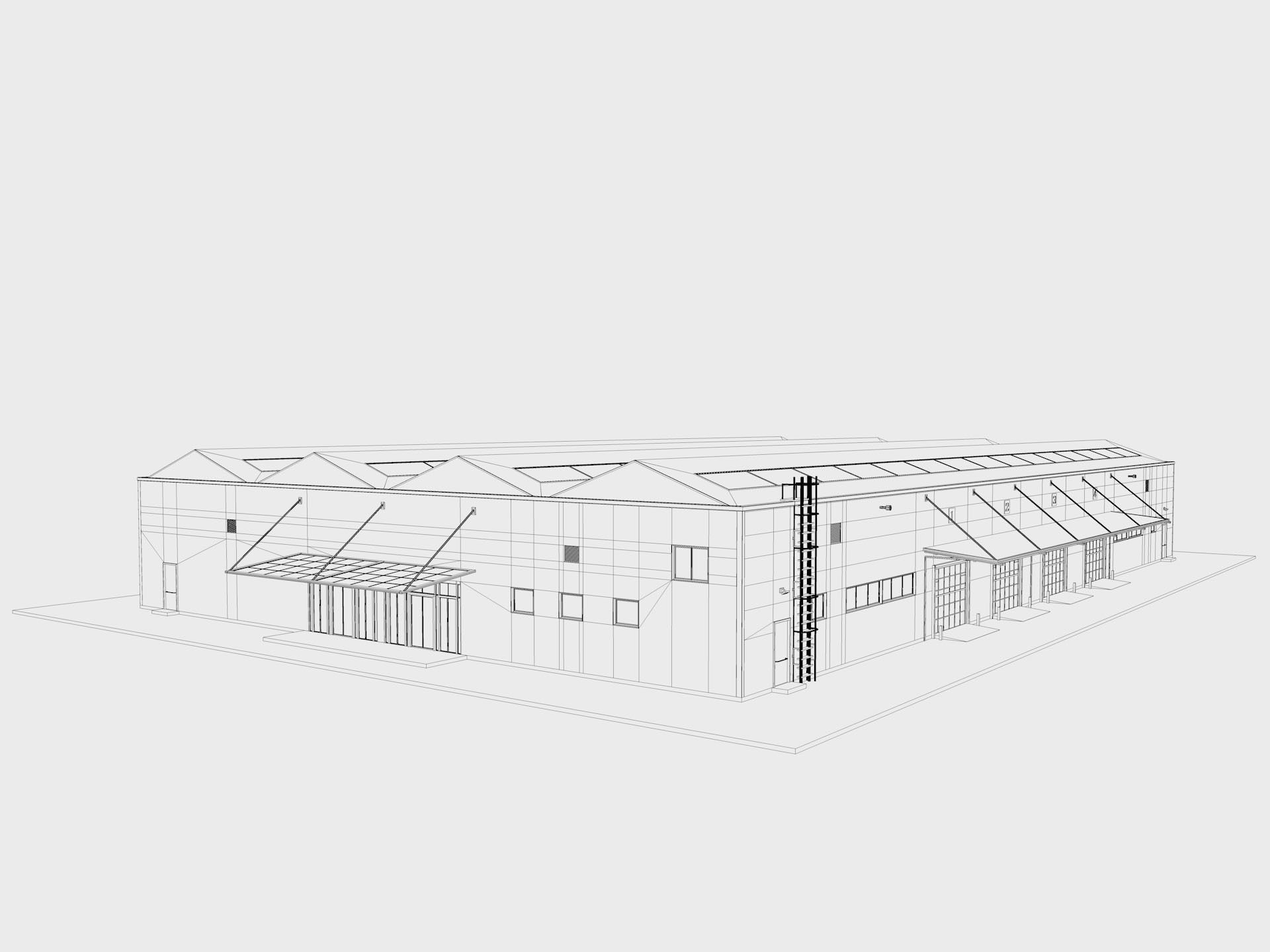 Warehouse Logistic 3 interior and exterior 3D model | CGTrader