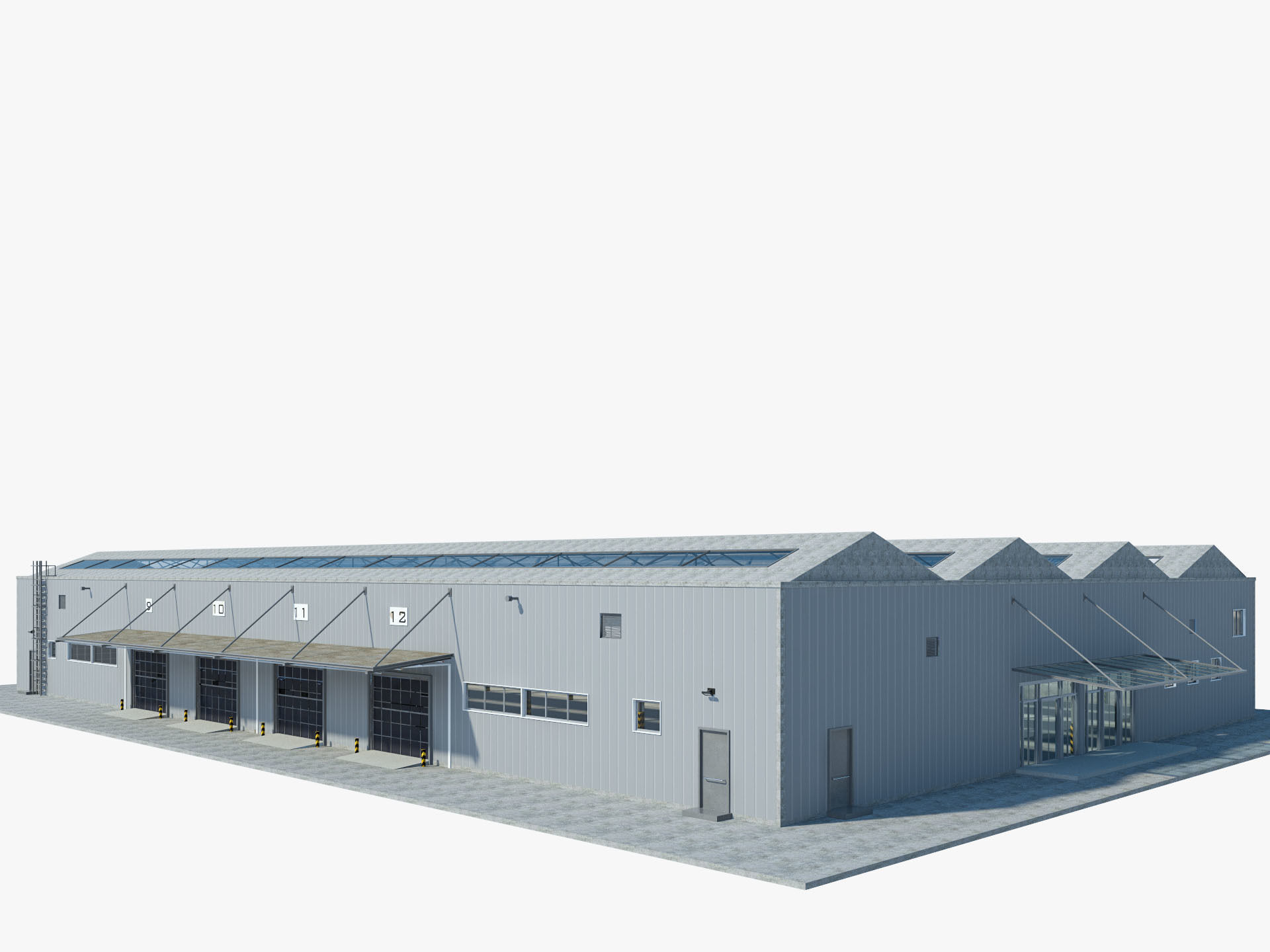 Warehouse Logistic 3 interior and exterior 3D model | CGTrader