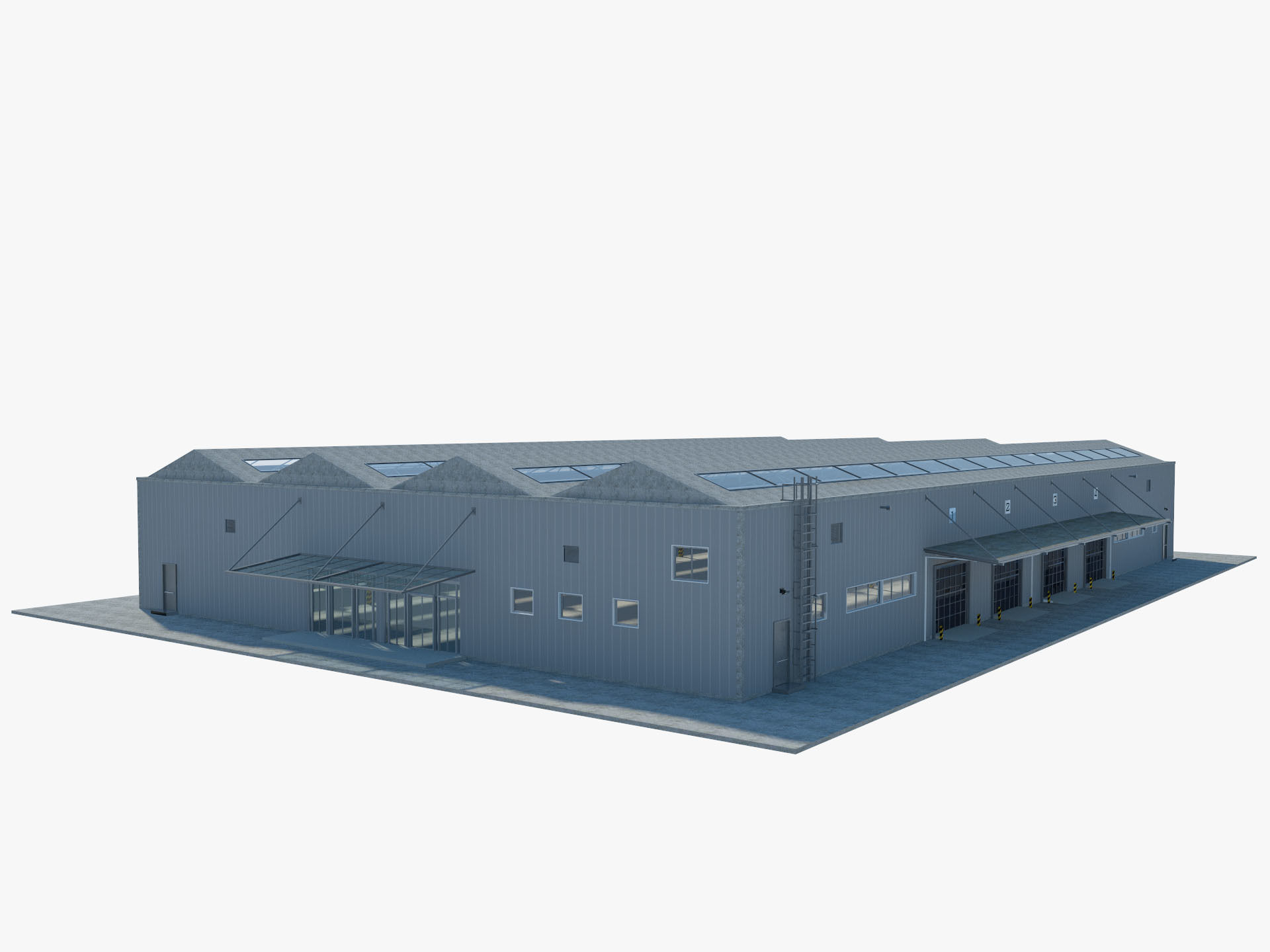 Warehouse Logistic 3 interior and exterior 3D model | CGTrader
