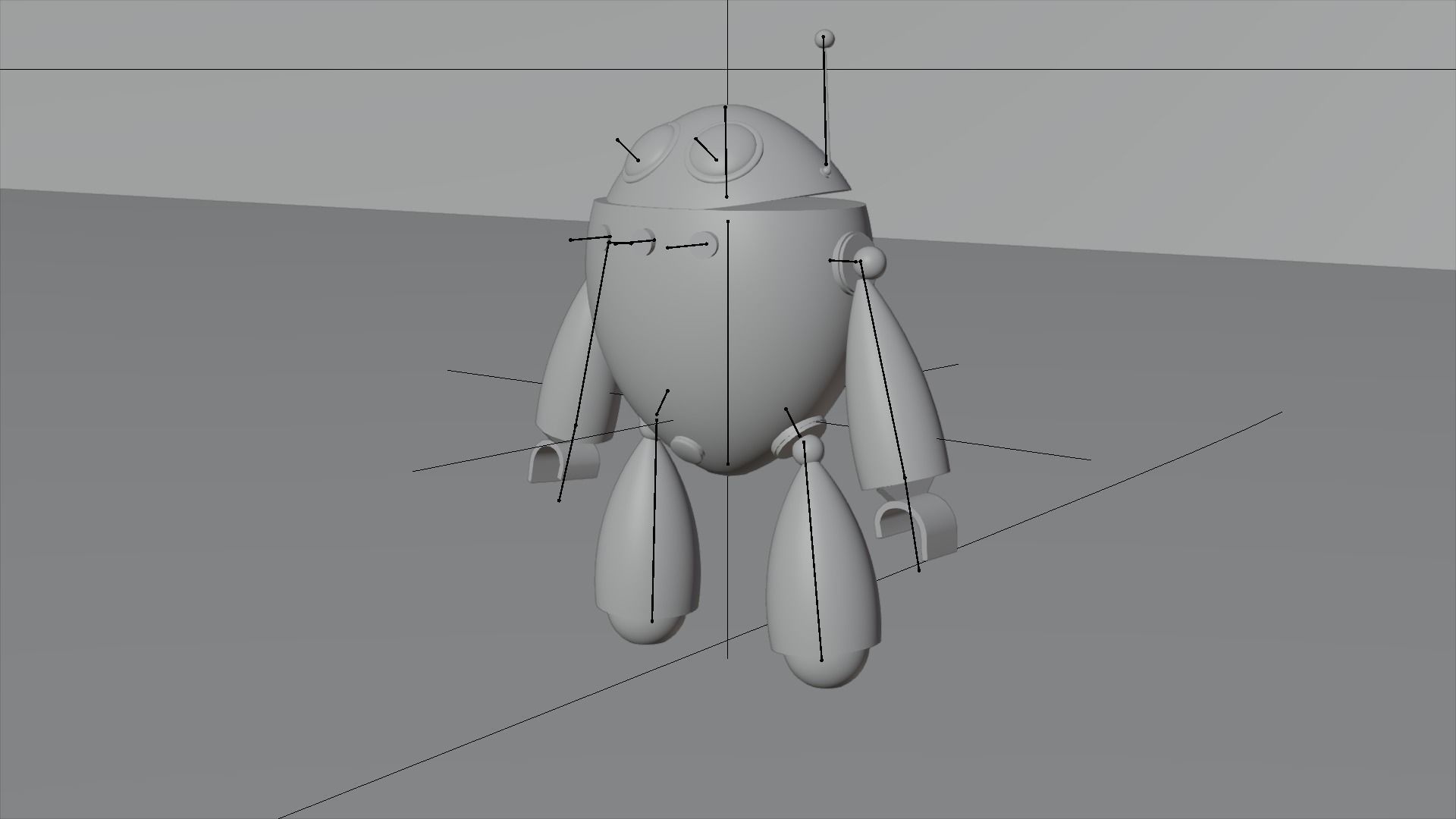 MIGHTY CARTOON ROBOT free 3D model animated rigged | CGTrader