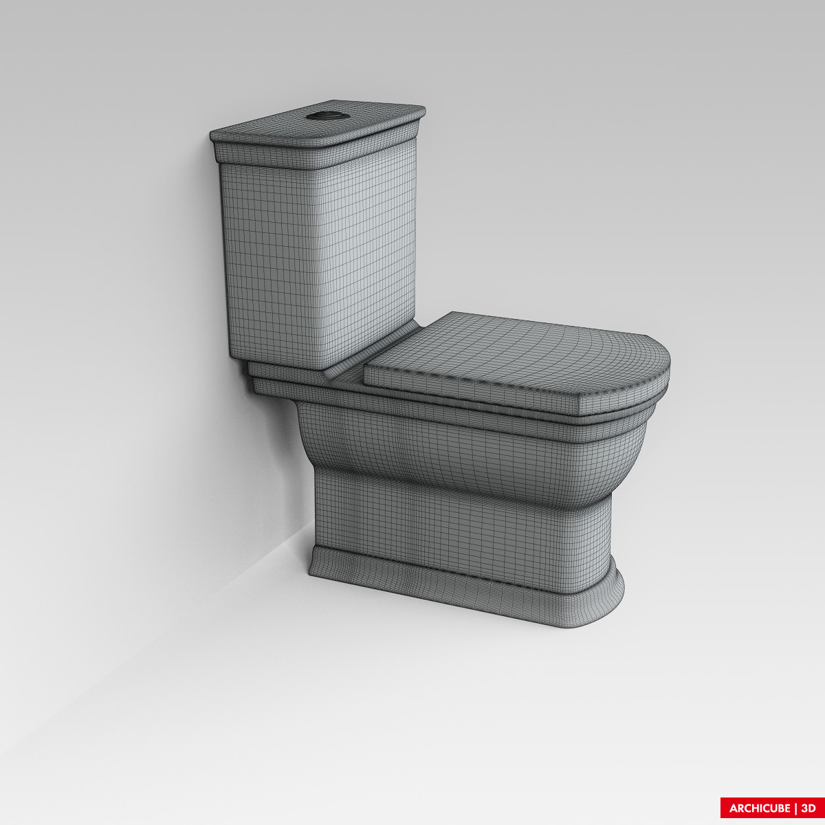 WC floor-standing 3D model | CGTrader
