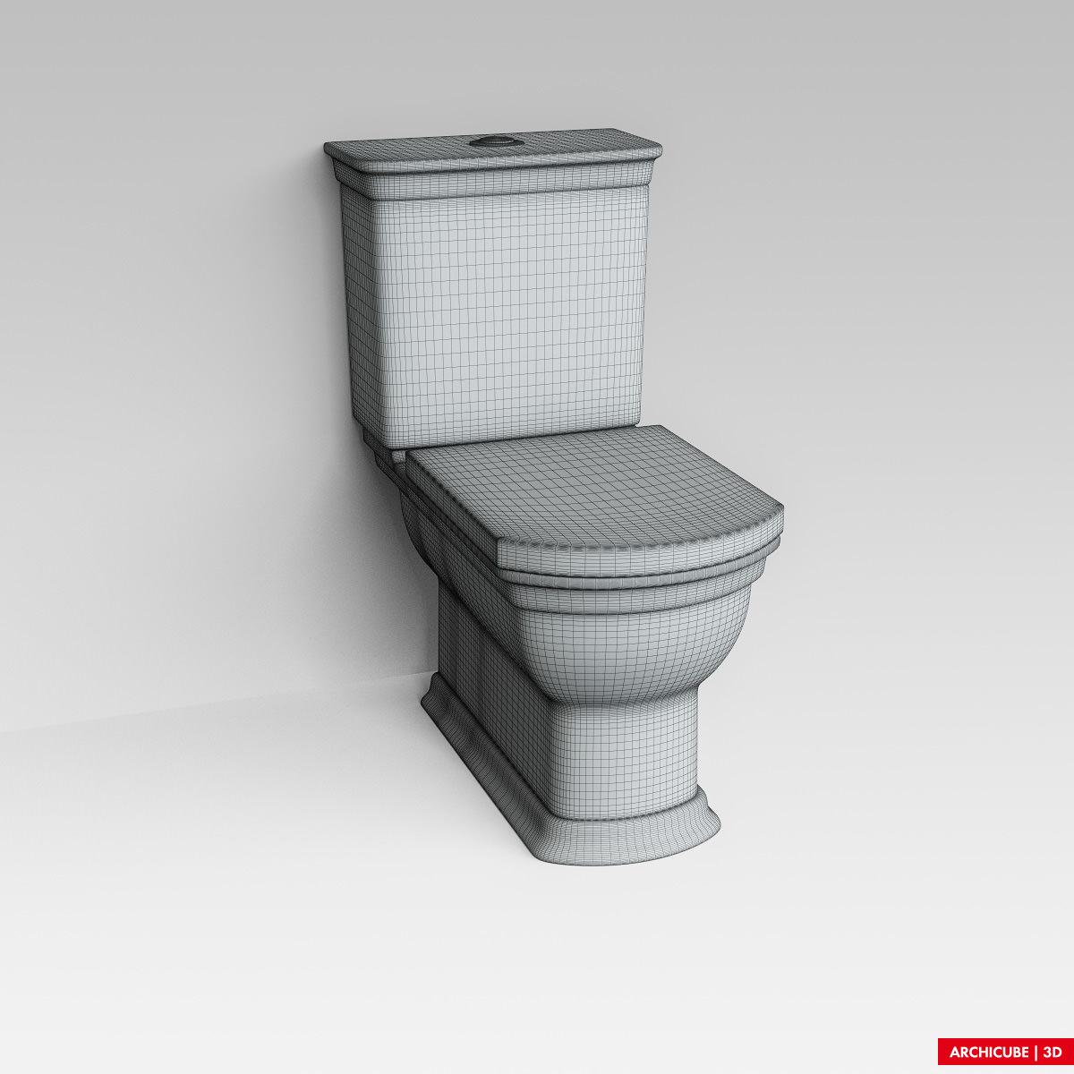WC floor-standing 3D model | CGTrader