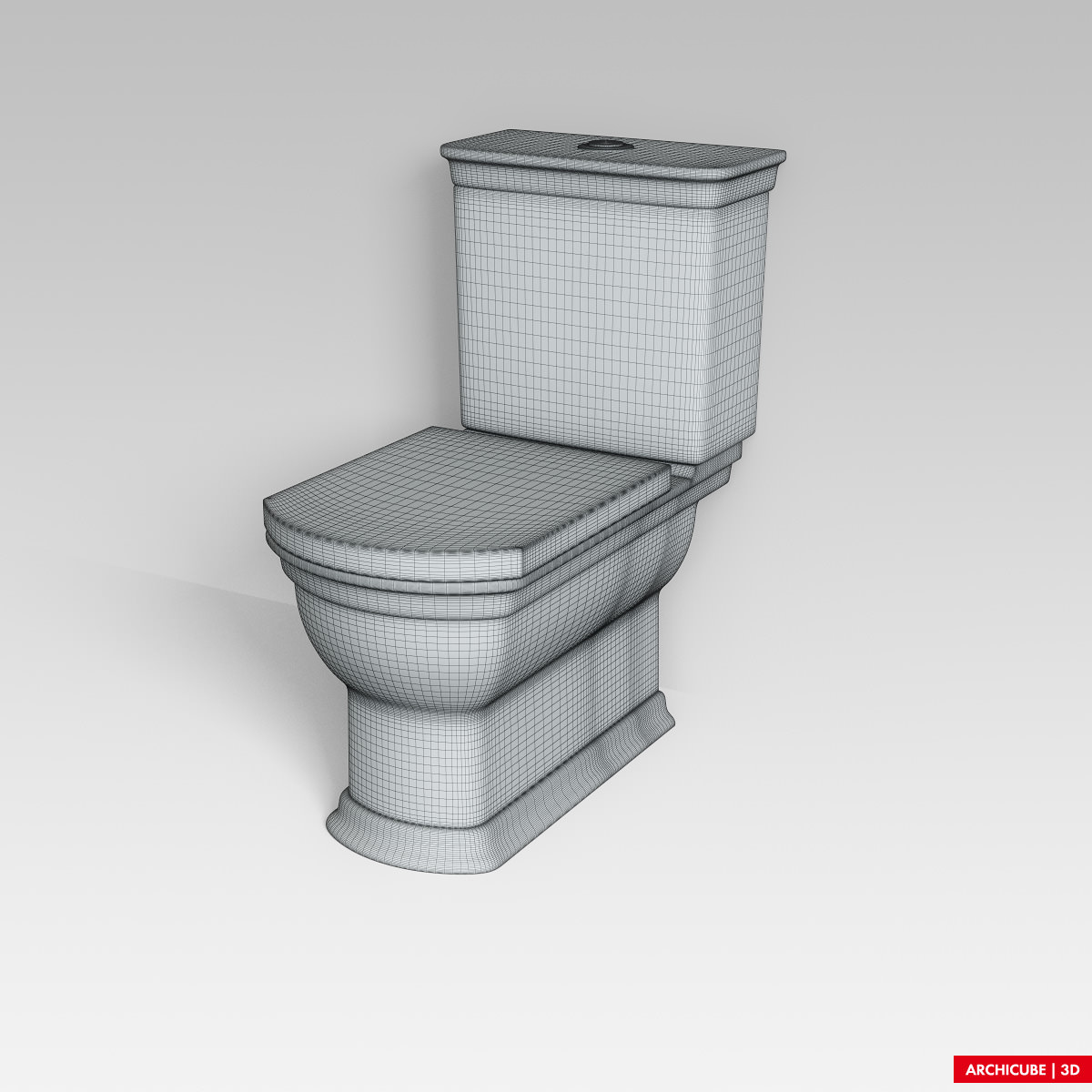 WC floor-standing 3D model | CGTrader