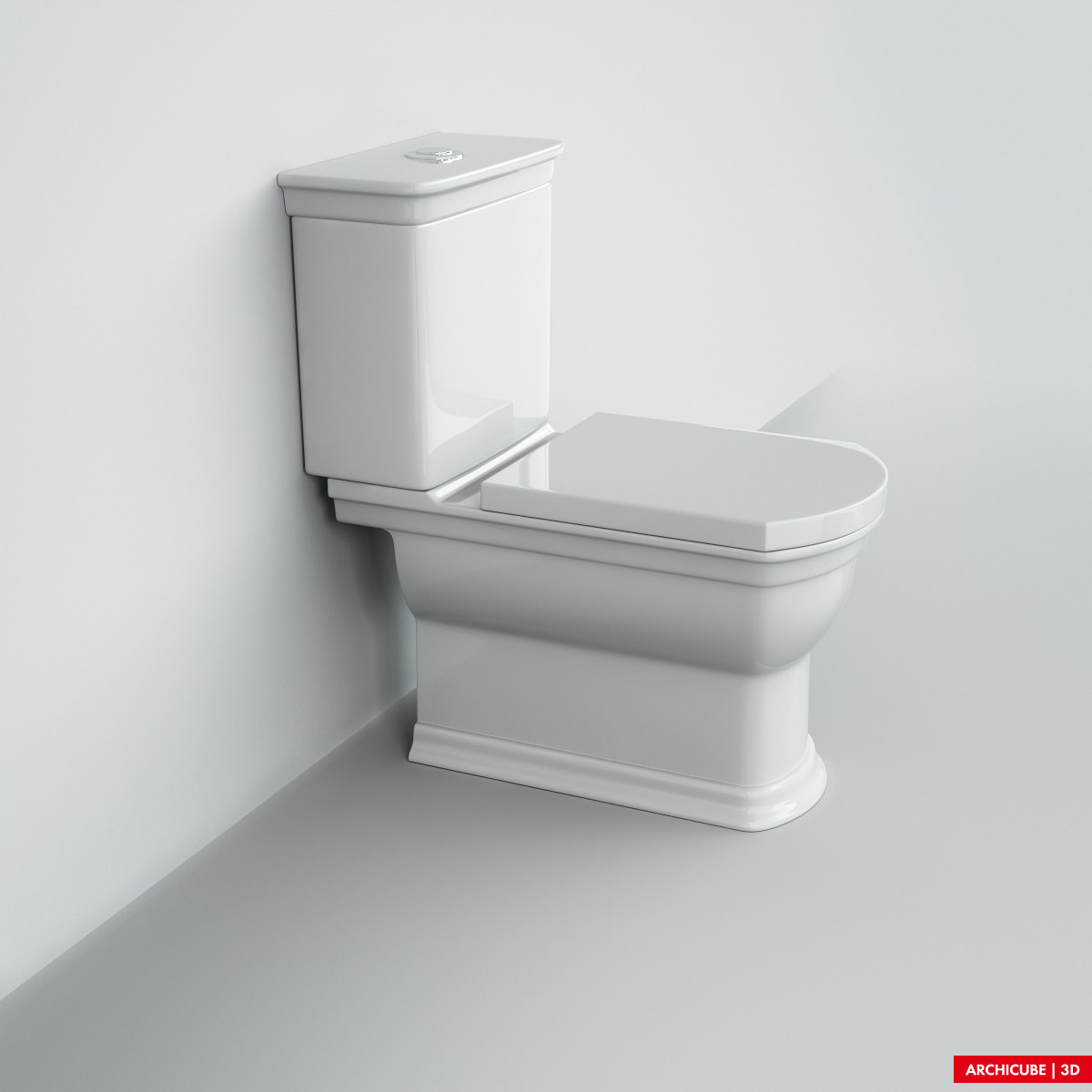 WC floor-standing 3D model | CGTrader