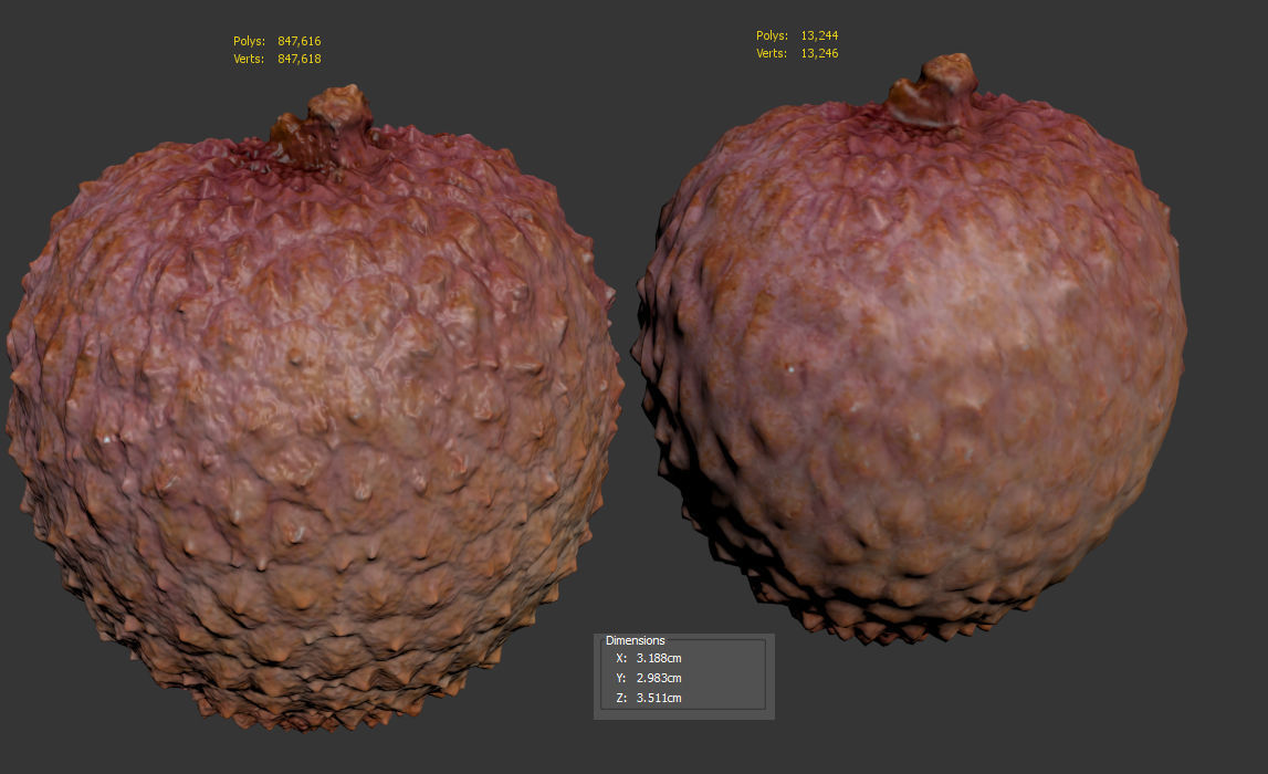Lychee 3D model | CGTrader