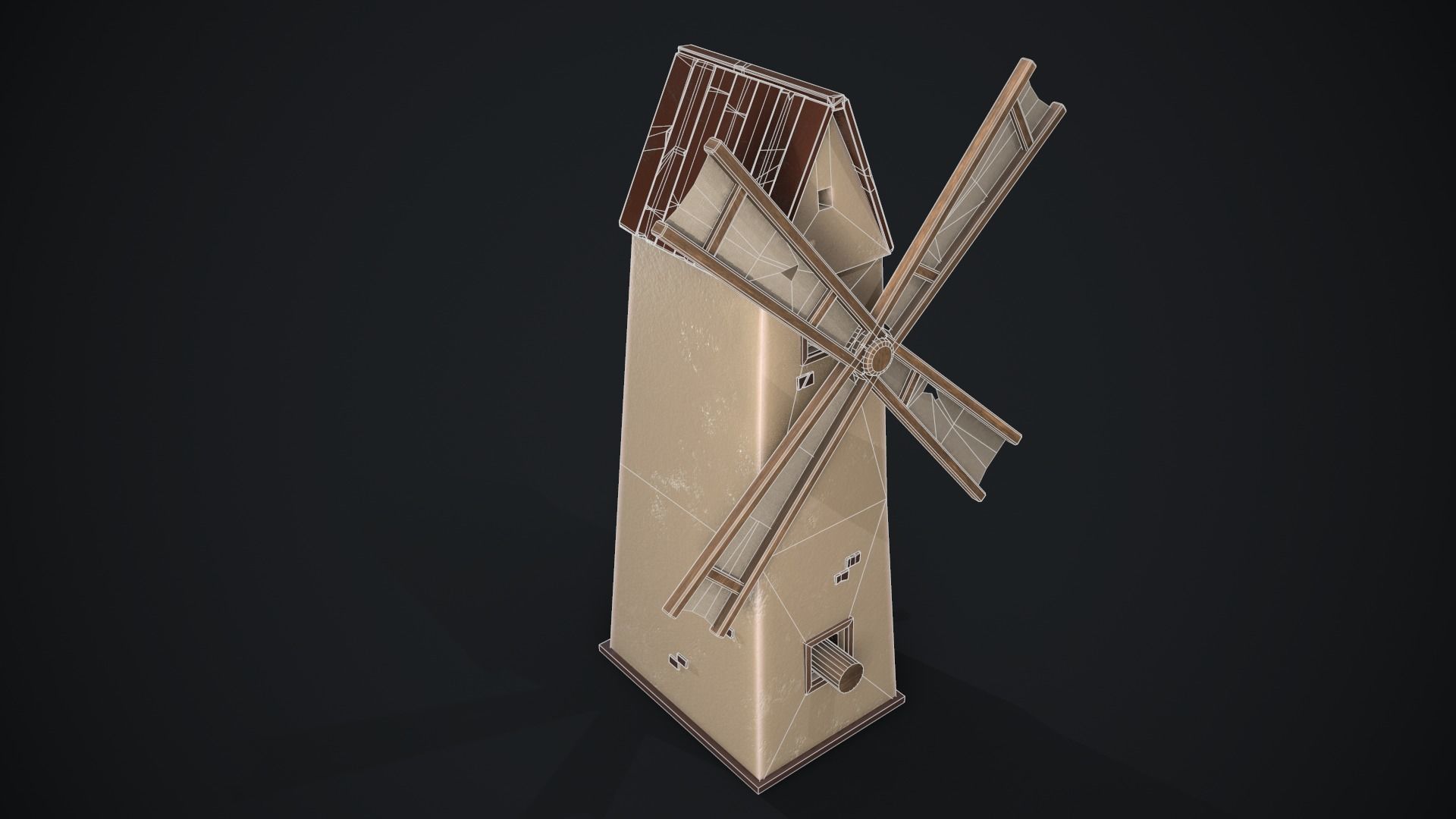 3D model StylizedWindmill windmill VR / AR / low-poly | CGTrader