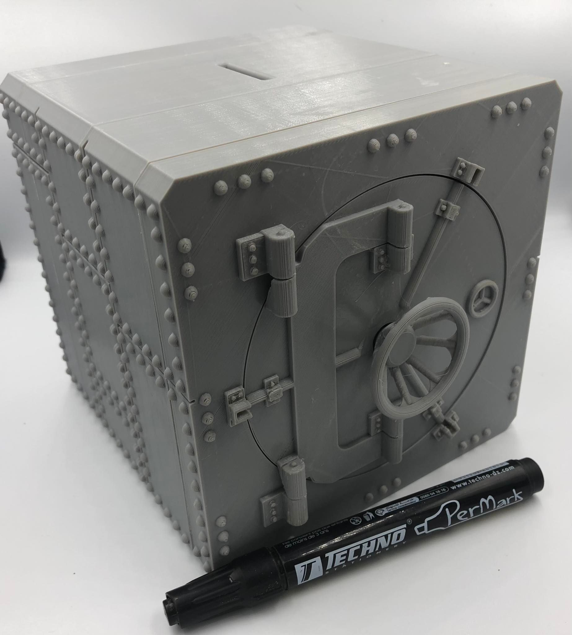 ARMORED SAFE PRINT IN PLACE 3D model 3D printable | CGTrader