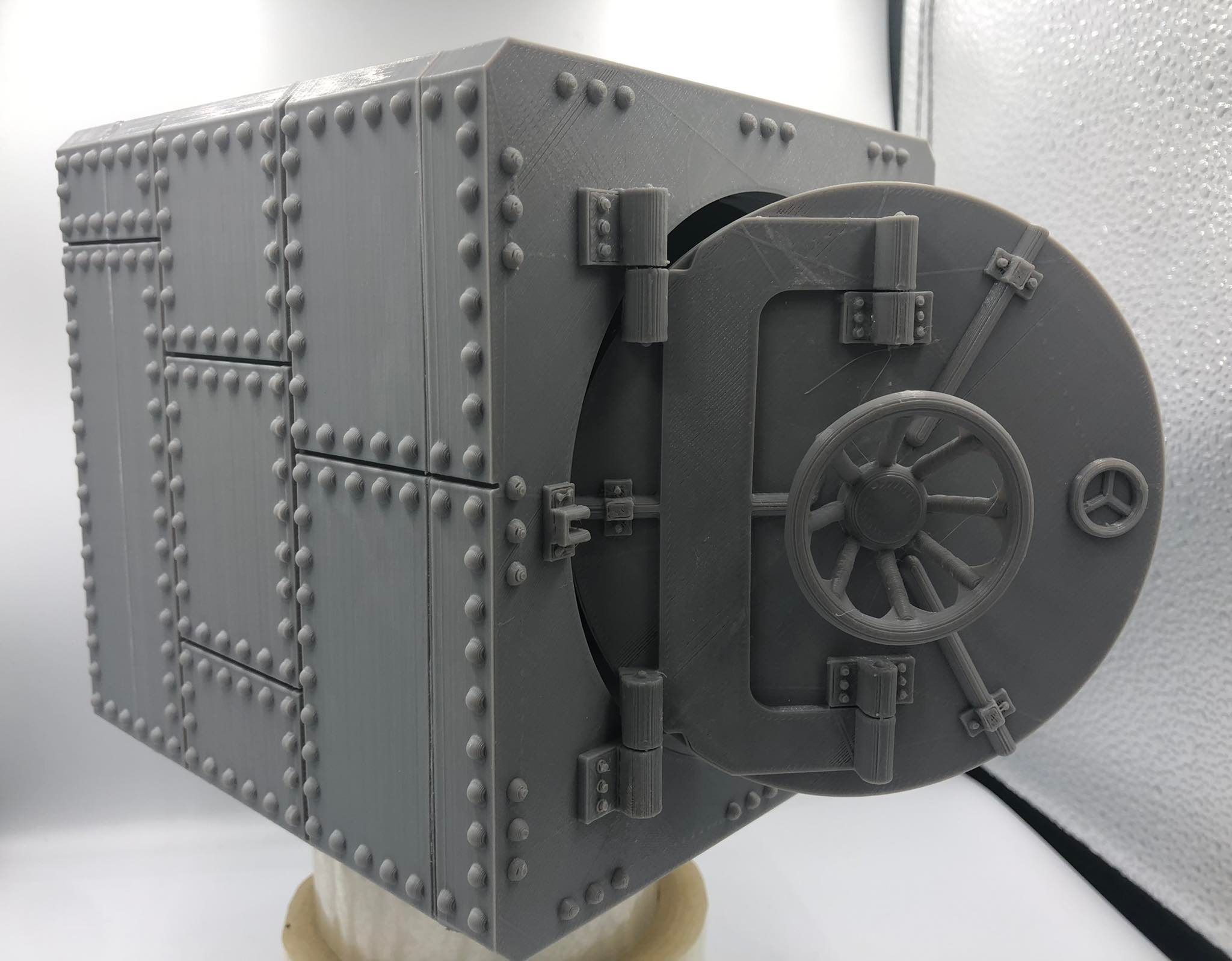 ARMORED SAFE PRINT IN PLACE 3D model 3D printable | CGTrader