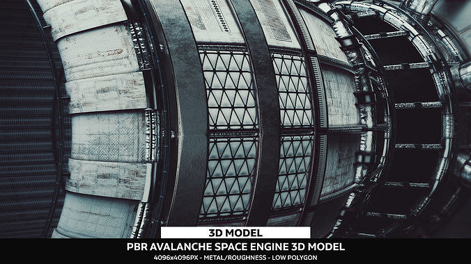 3D model Avalanche Space Engine VR / AR / low-poly | CGTrader