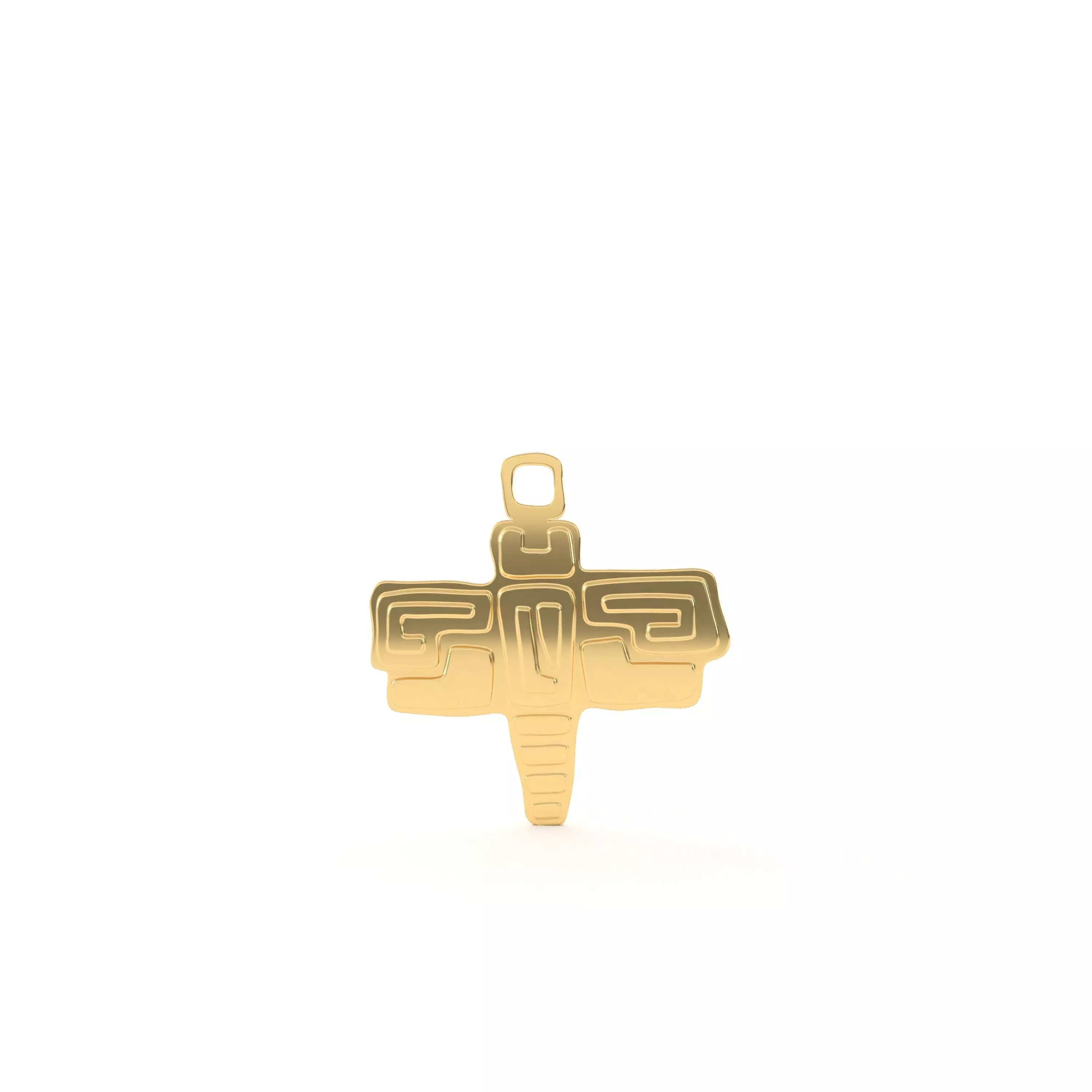 Native American pendant bee 3D model 3D printable | CGTrader