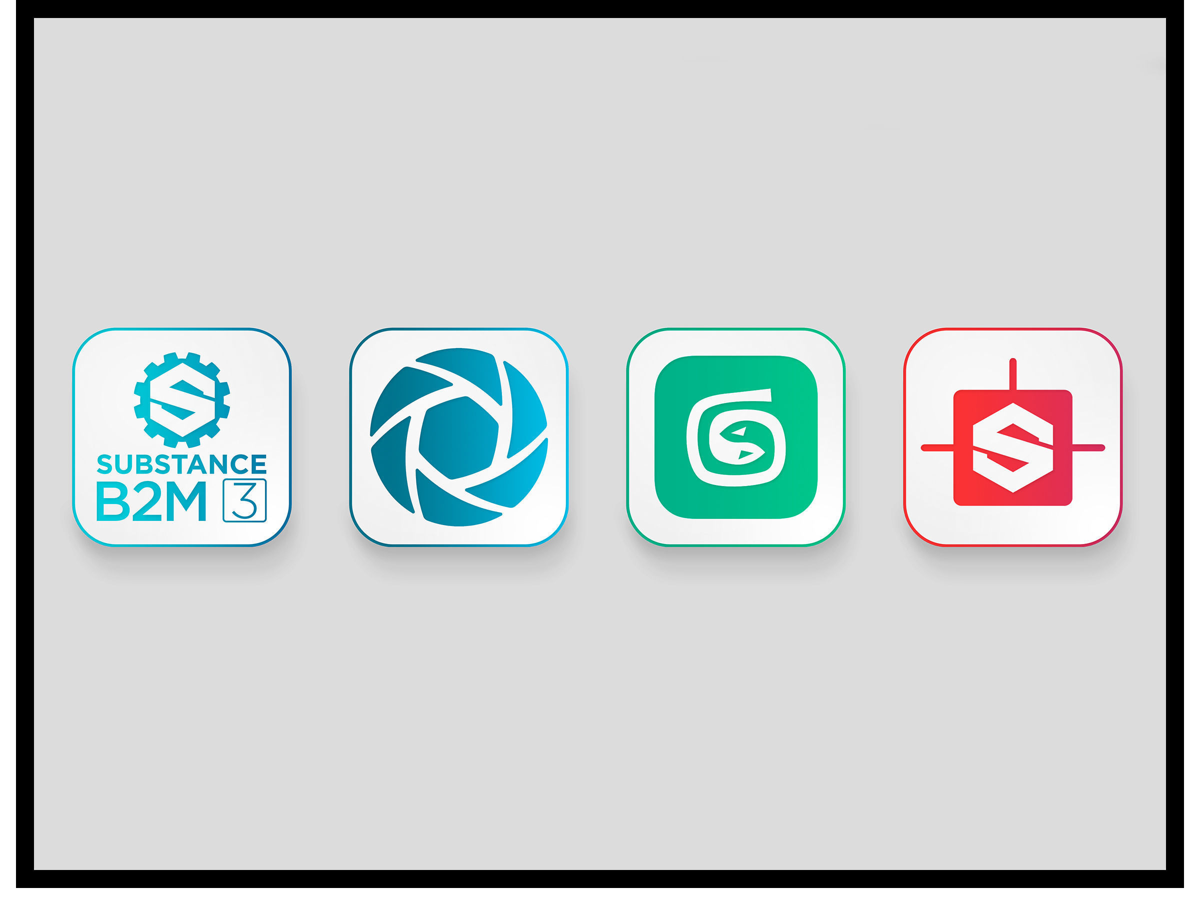 Texture 3D Software Icon Collection PSD ICO PNG VR / AR / low-poly ...