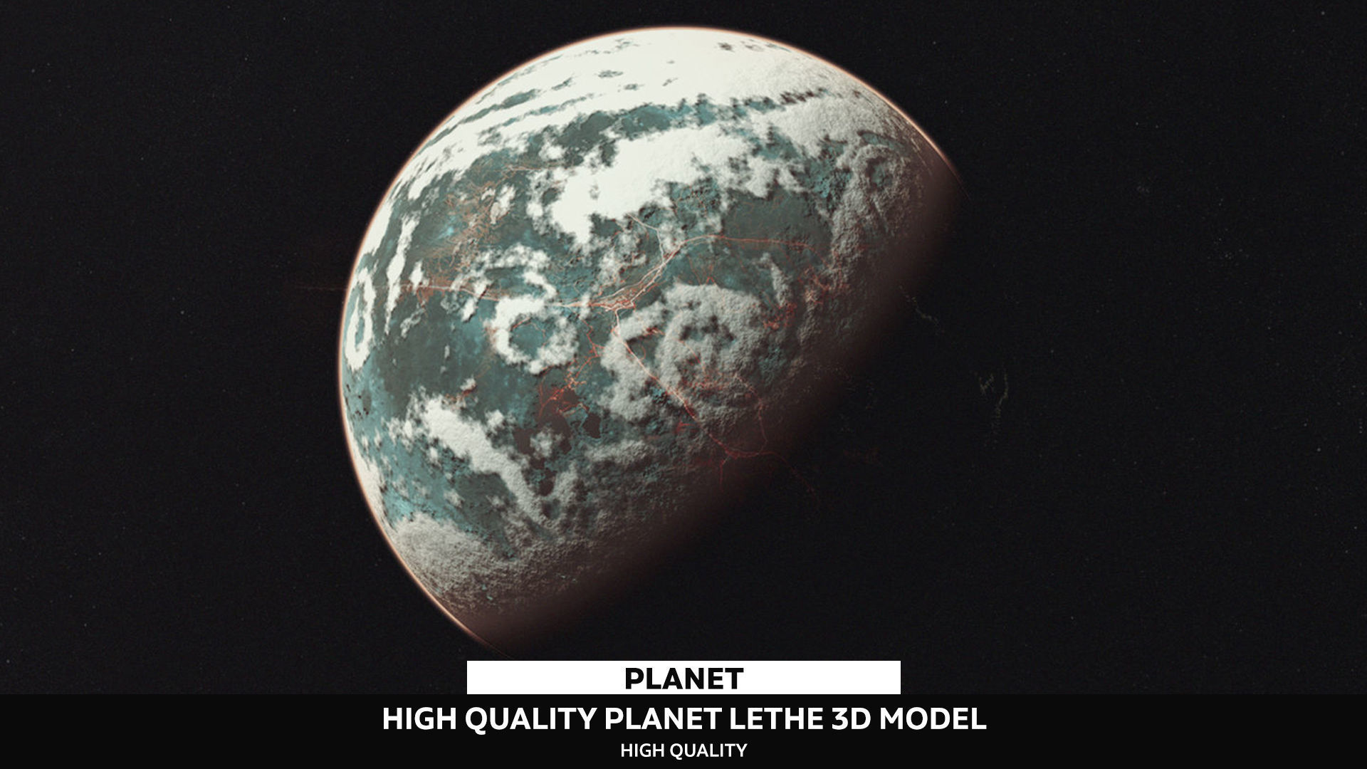 3D model Planet Lethe VR / AR / low-poly | CGTrader