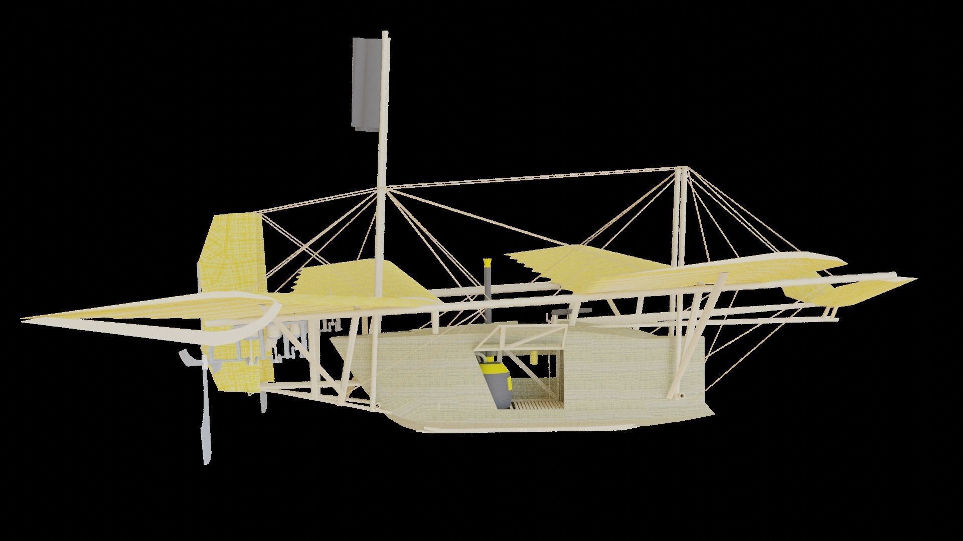 3D model Flying Machine VR / AR / low-poly | CGTrader