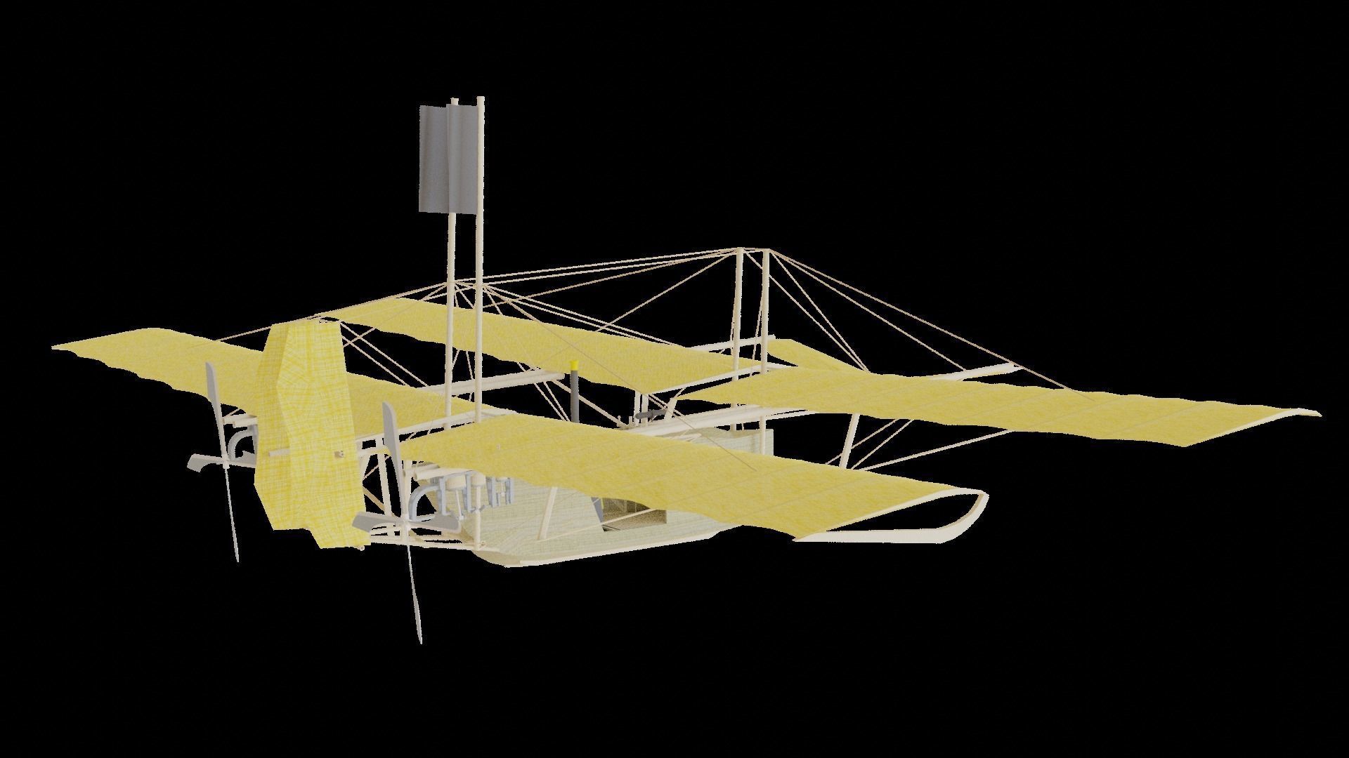 3D model Flying Machine VR / AR / low-poly | CGTrader