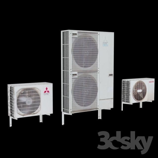 ac outdoor unit free 3D model | CGTrader