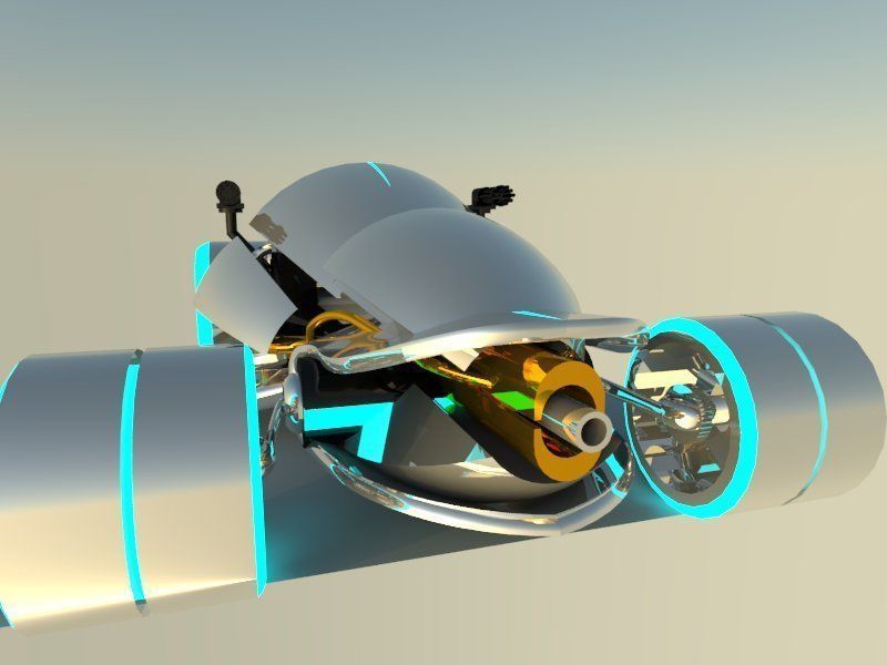 3D model Scifi modern tron car VR / AR / low-poly | CGTrader