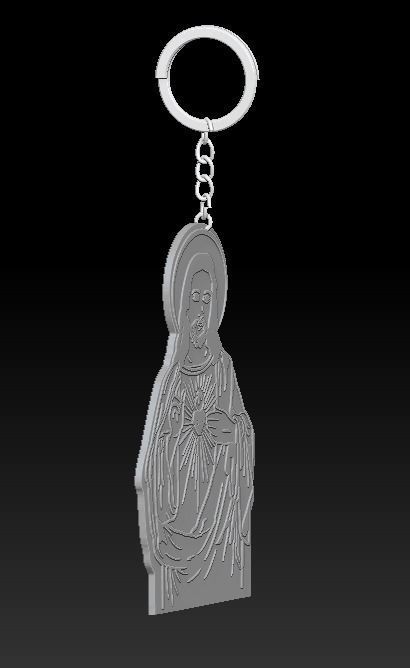 JESUS KEYCHAIN free 3D model | CGTrader
