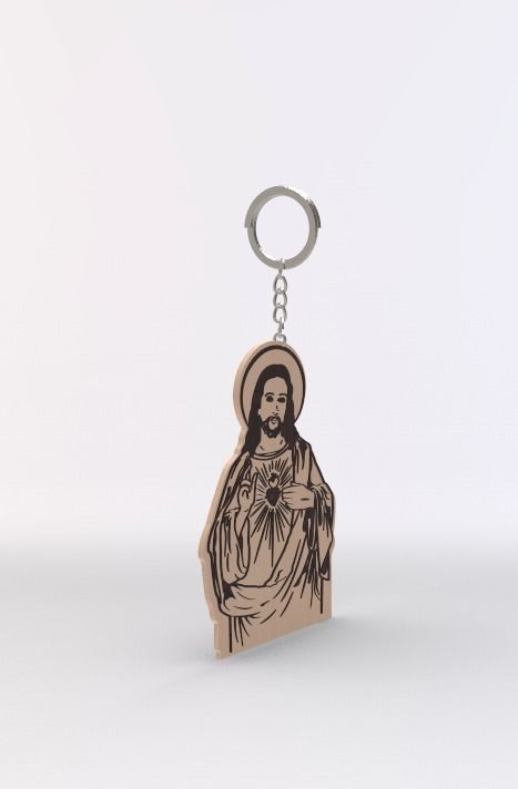 JESUS KEYCHAIN free 3D model | CGTrader