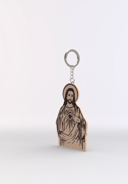 JESUS KEYCHAIN free 3D model | CGTrader