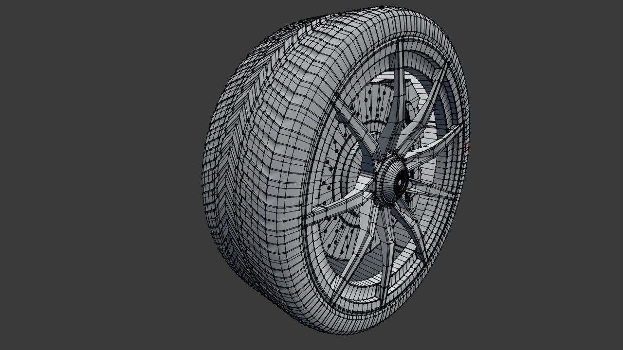 3D model Car Rims 3 VR / AR / low-poly | CGTrader