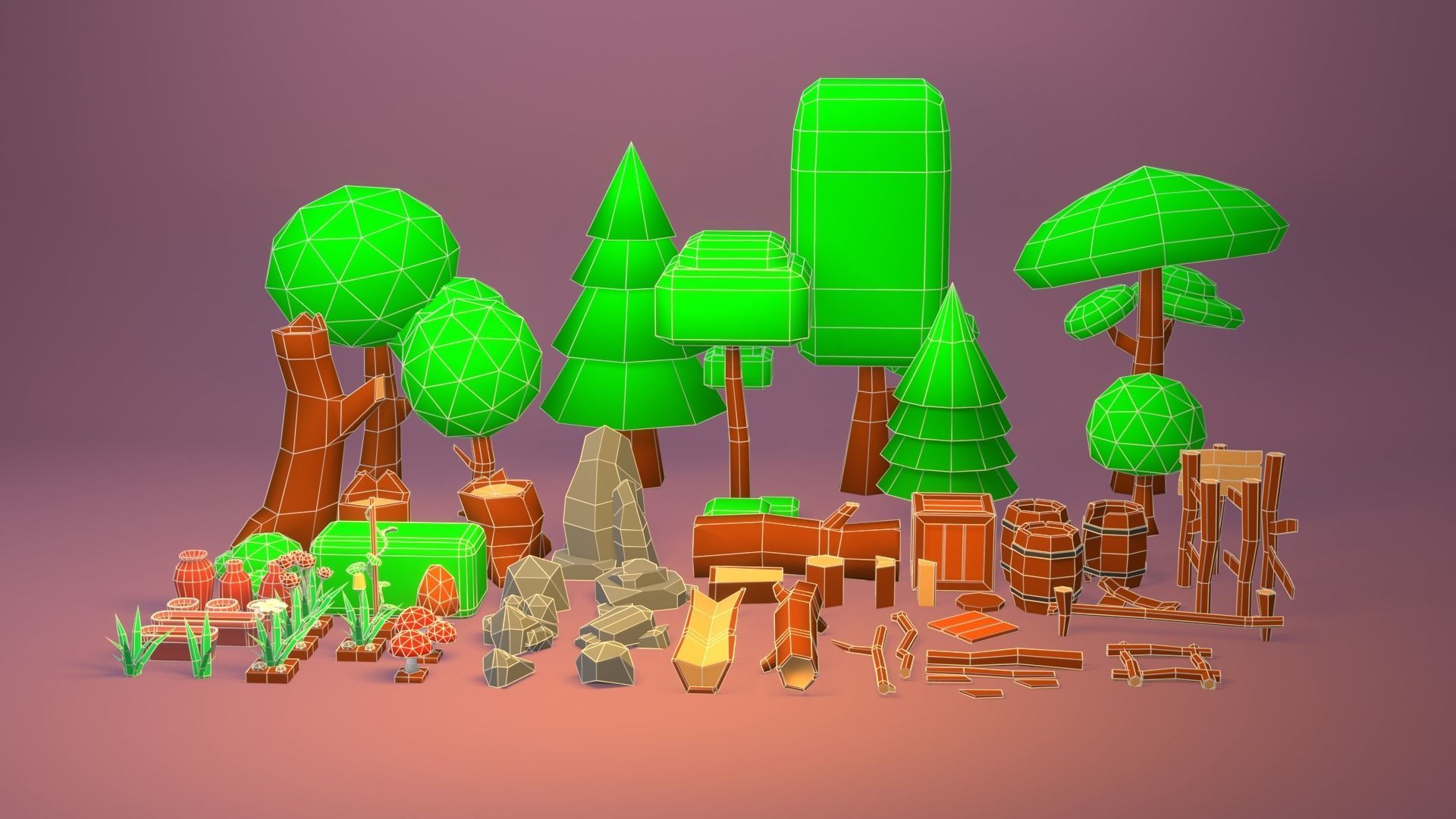 3D model 3D Low Poly Game Asset VR / AR / low-poly | CGTrader