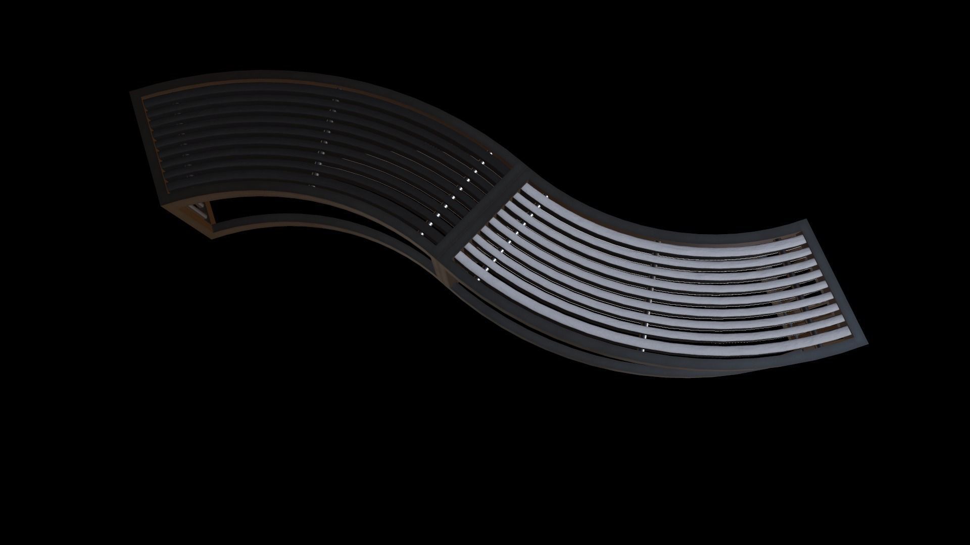 3D model Metal Bench VR / AR / low-poly | CGTrader