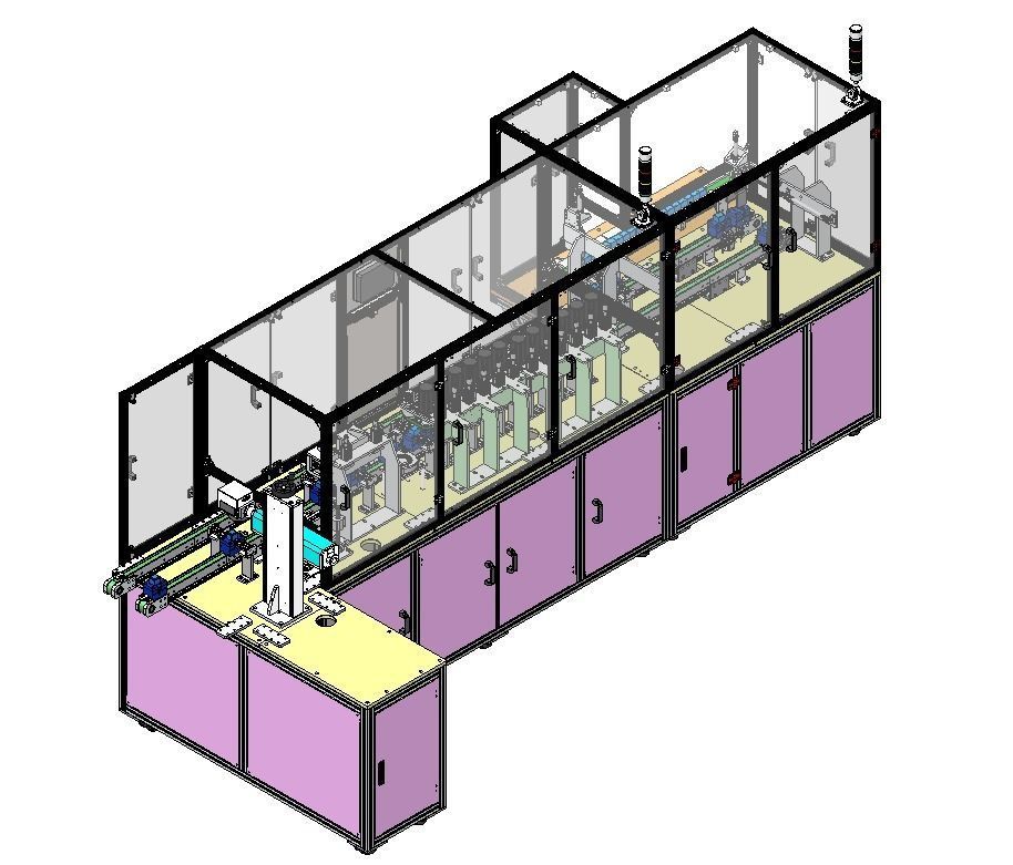Front section of transformer production line 3D model | CGTrader