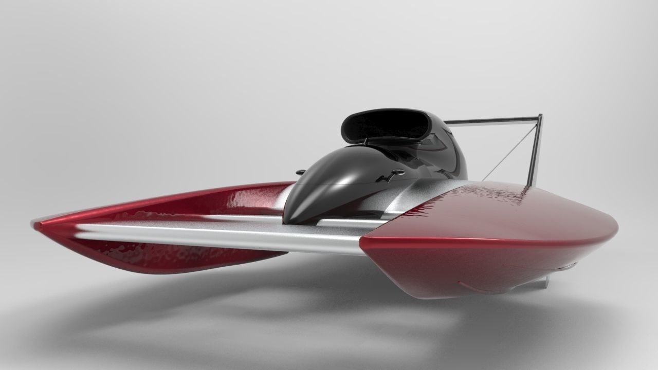 3D model Hydroplane Boat VR / AR / low-poly | CGTrader