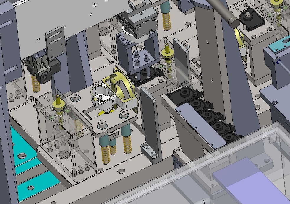 Motor automatic assembly production line 3D model | CGTrader