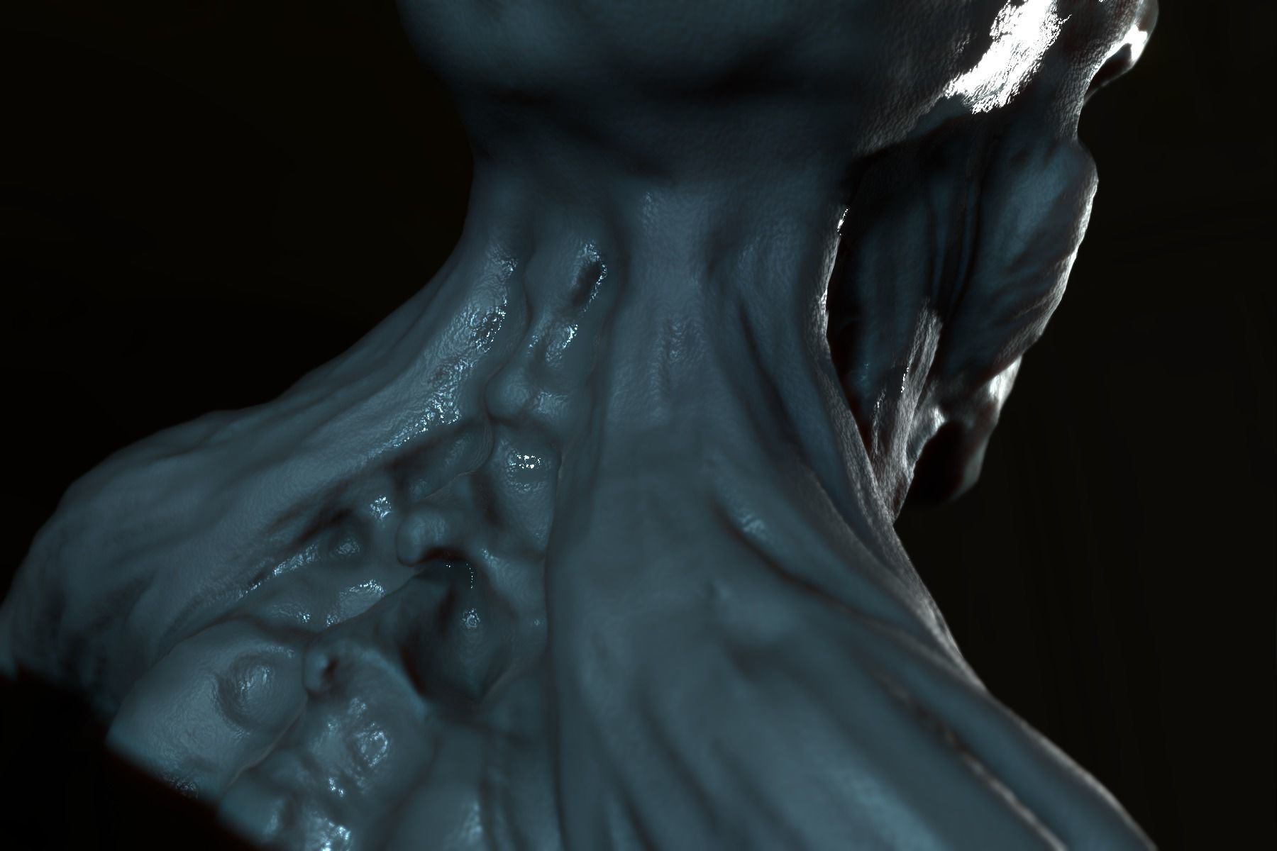 zombie head creature sculpt 3D model | CGTrader