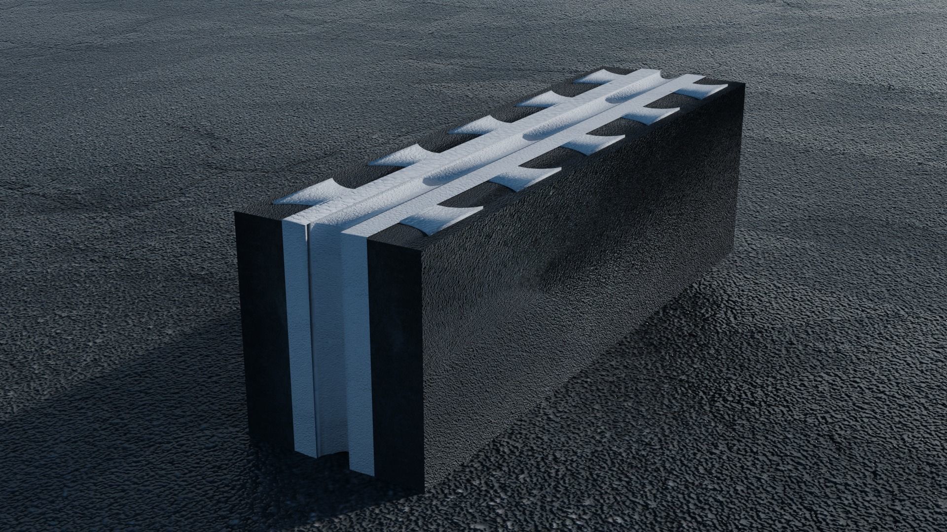 Foamblock - PBR Low Poly concrete block 3D model | CGTrader