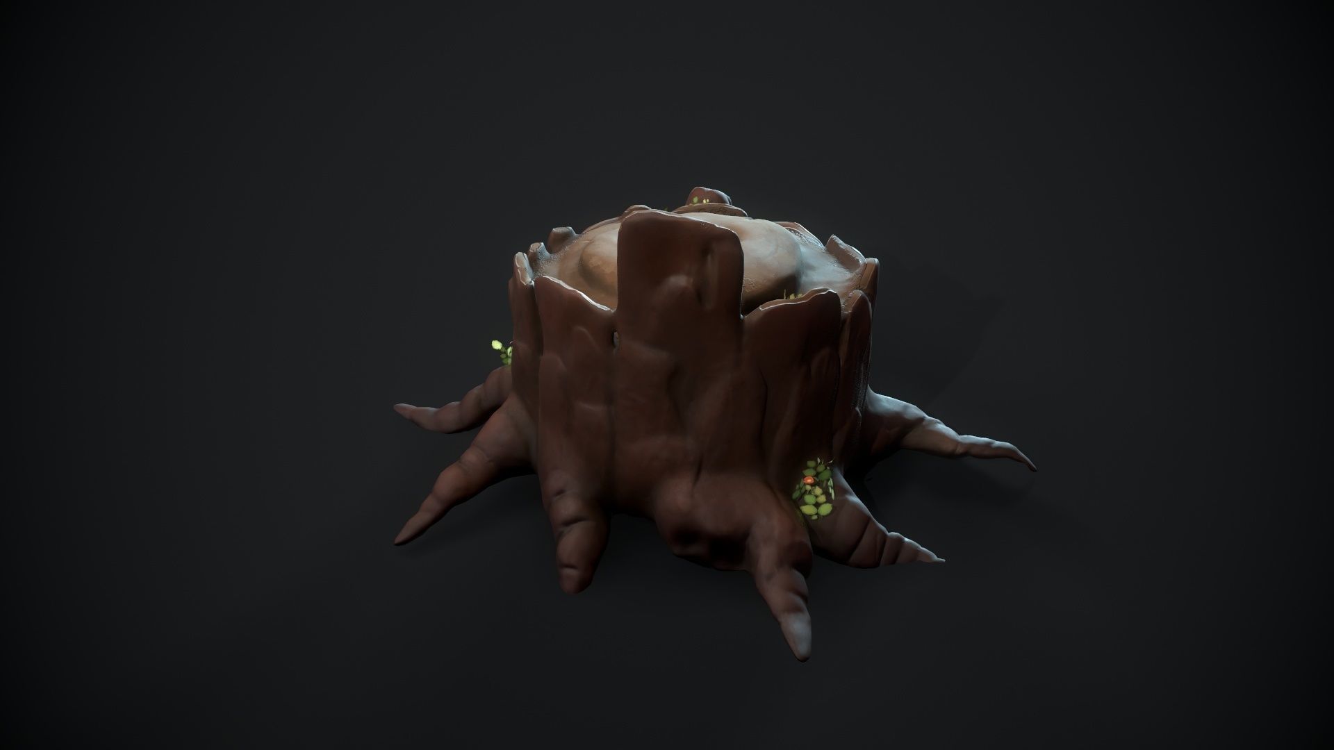 StylizedTrunk tree stump 3D model | CGTrader