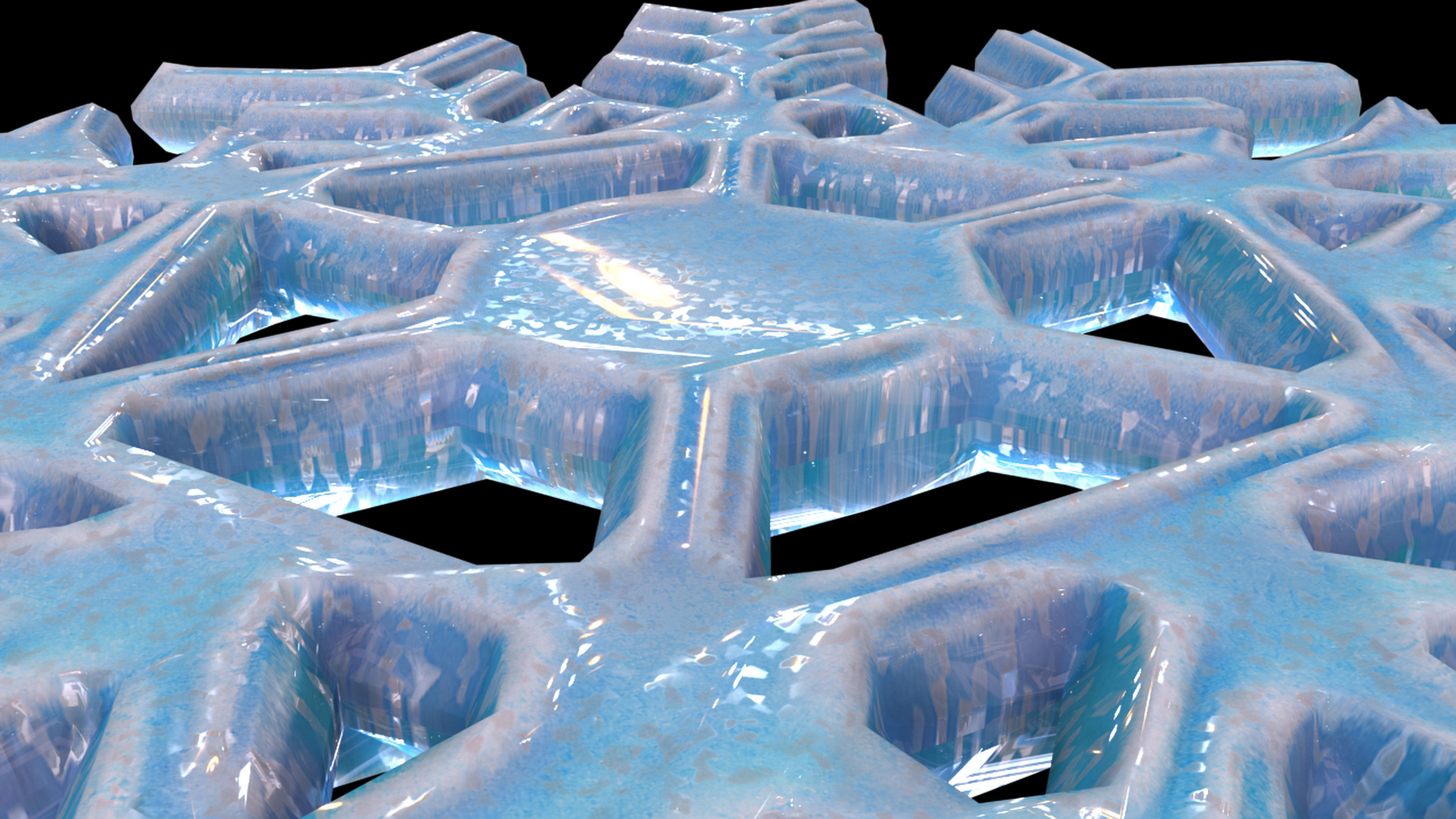 3D model 2 different Snowflake VR / AR / low-poly | CGTrader