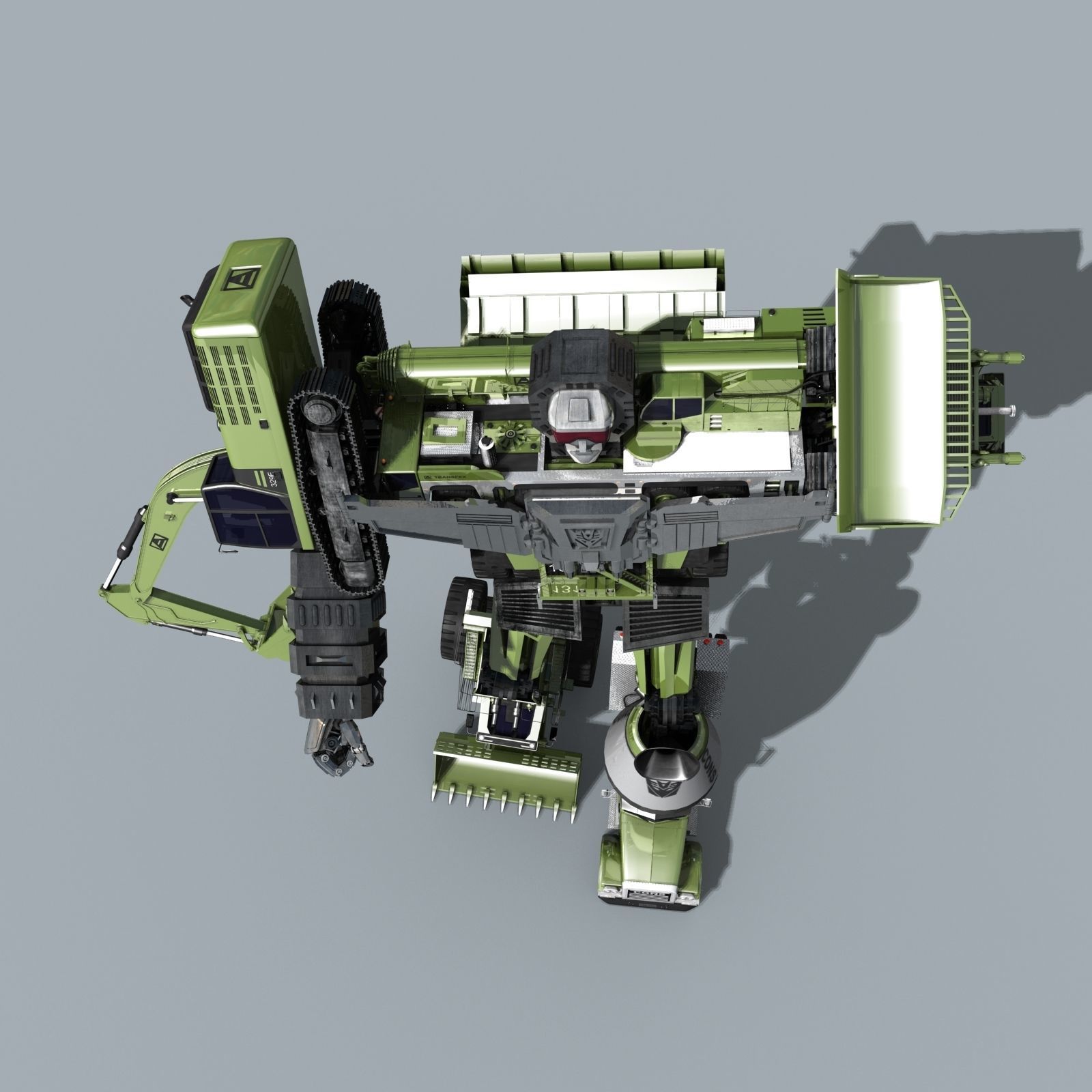 G1 DEVASTATOR - Fully Animated 3D model animated rigged | CGTrader