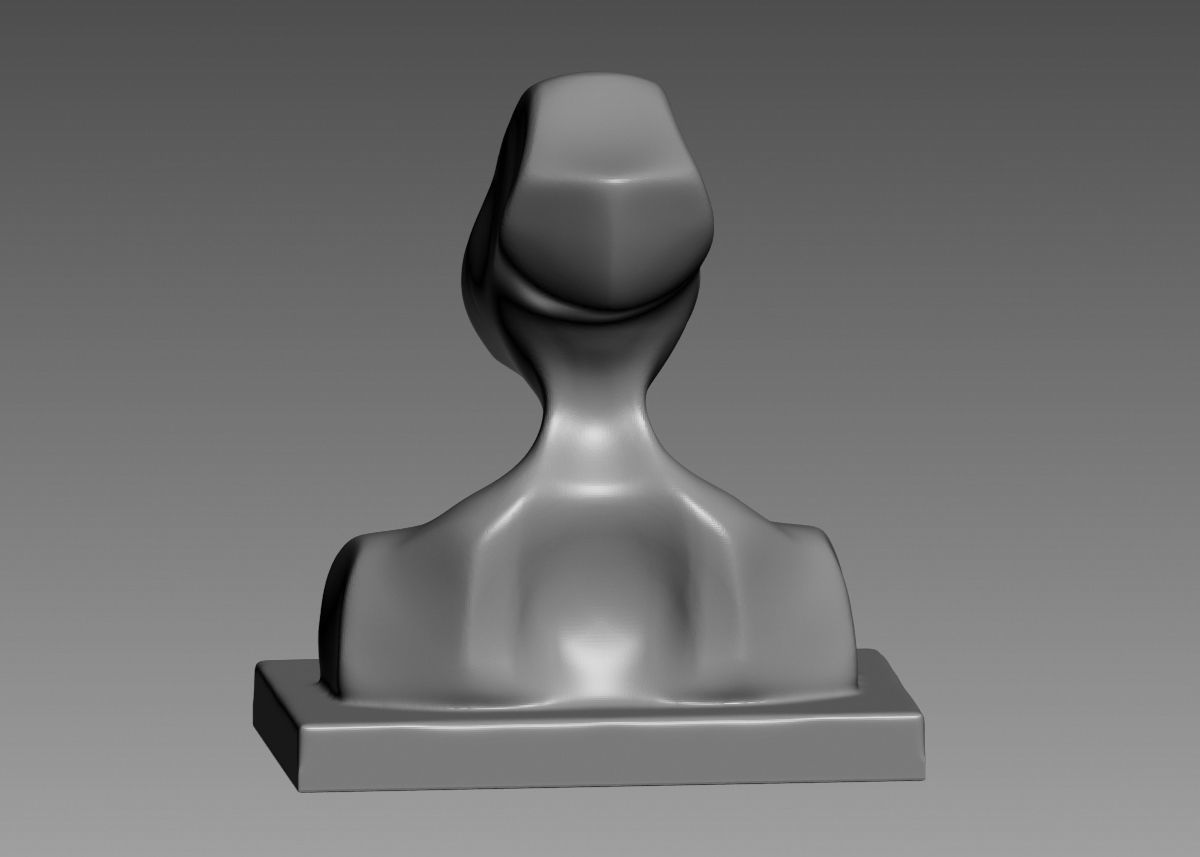 Modern Bust Sculpture 3d print model 3D model 3D printable | CGTrader