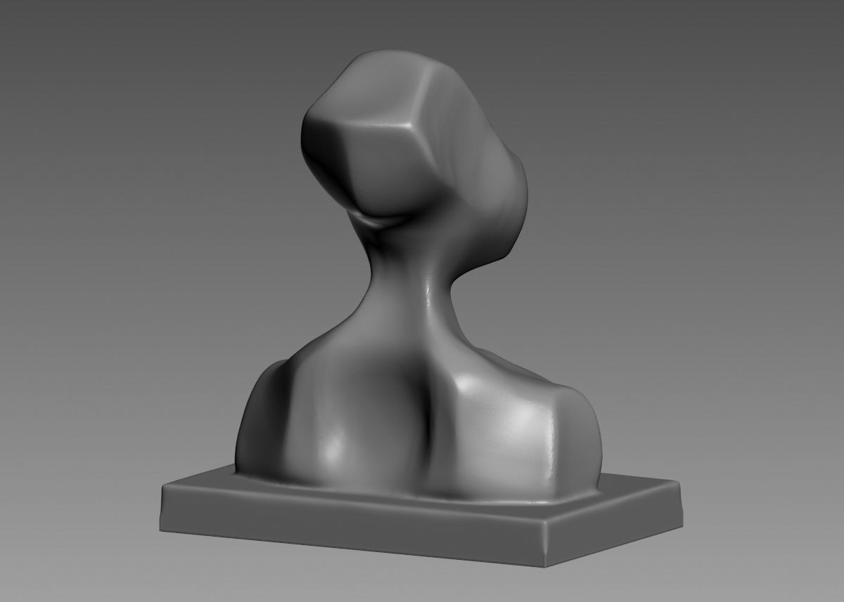 Modern Bust Sculpture 3d print model 3D model 3D printable | CGTrader